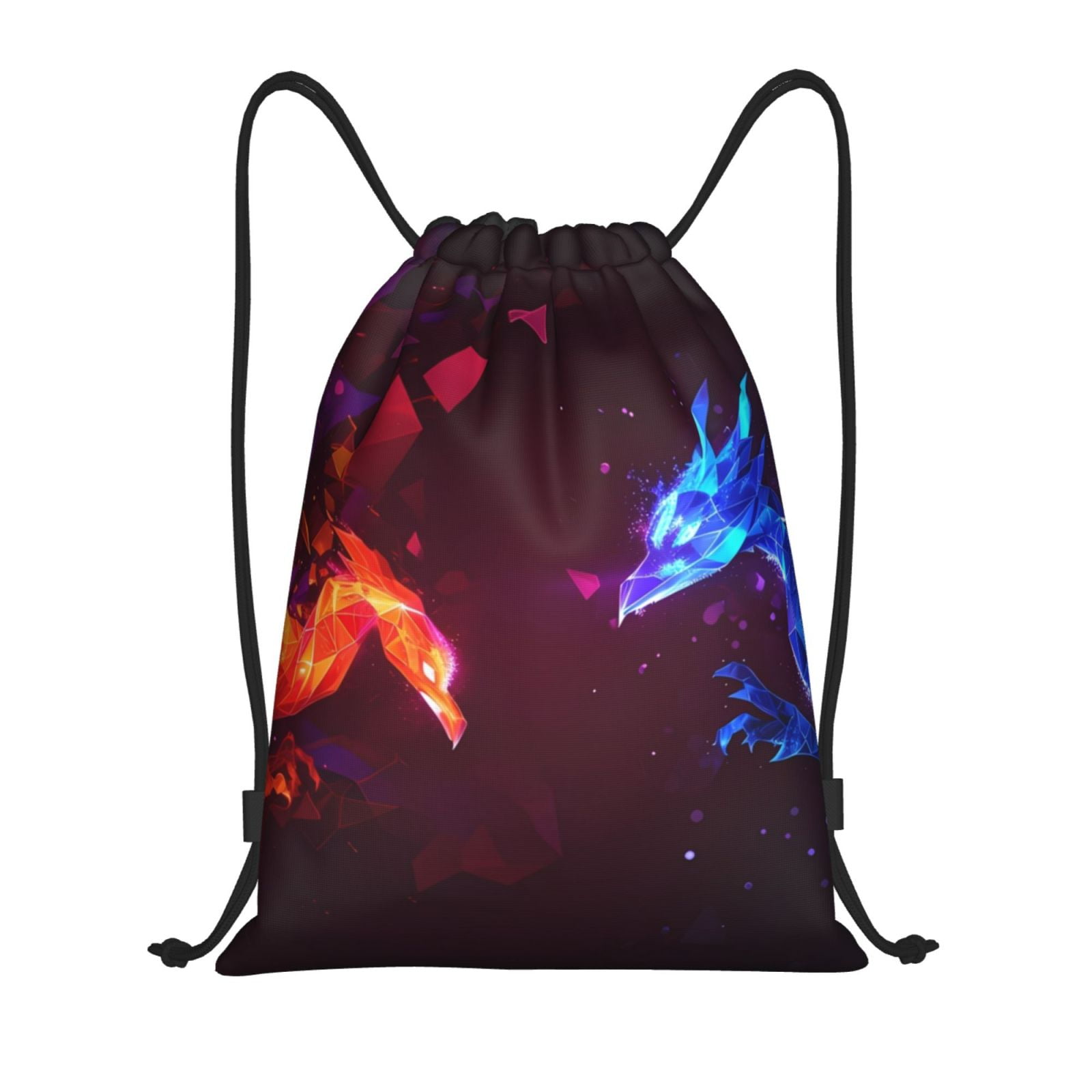Bingfone Futuristic Red And Blue Bird Drawstrings Backpacks Bags for ...