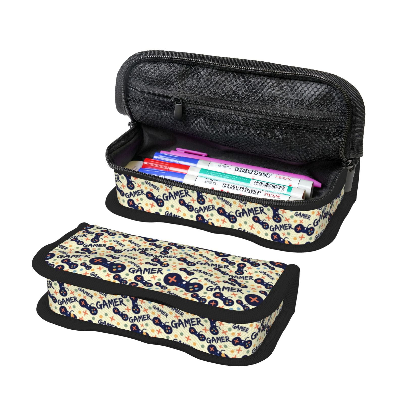 Bingfone Game Controller Print Pencil Case Large Capacity Pencil Pouch ...