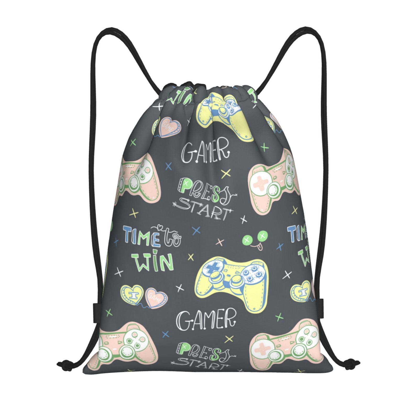 Bingfone Gamers Drawstrings Backpacks Bags For Men Women Gym ...