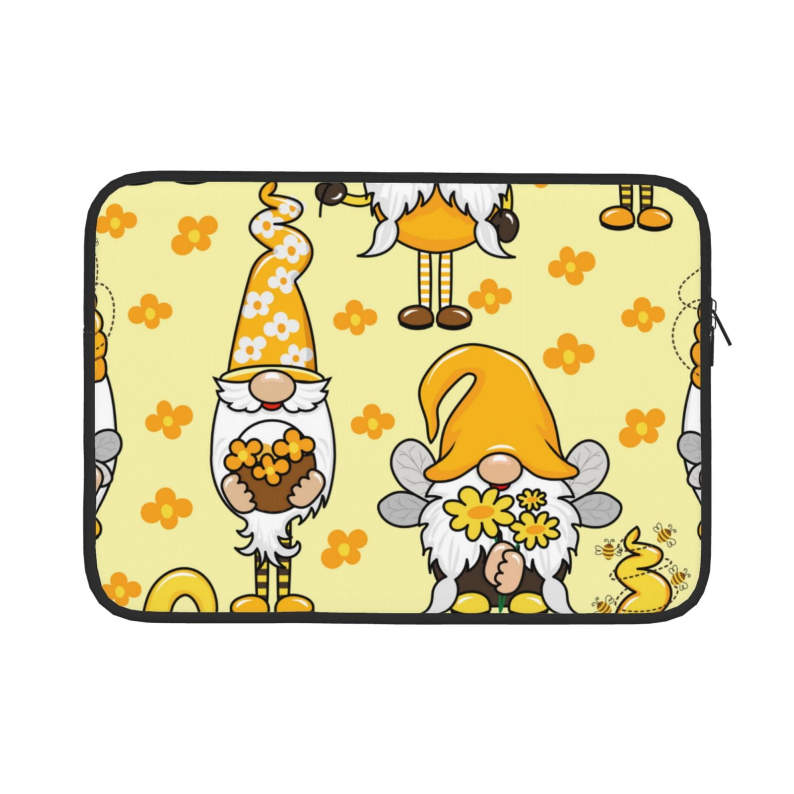 Bingfone Garden Honeybee Gnomes Laptop Sleeve Case 13 Inch, 360 ...