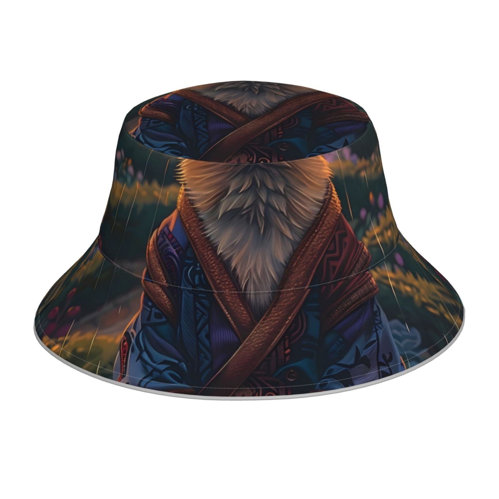 Bingfone Garden Meditating Weasel Bucket Hat for Men Women,Packable ...