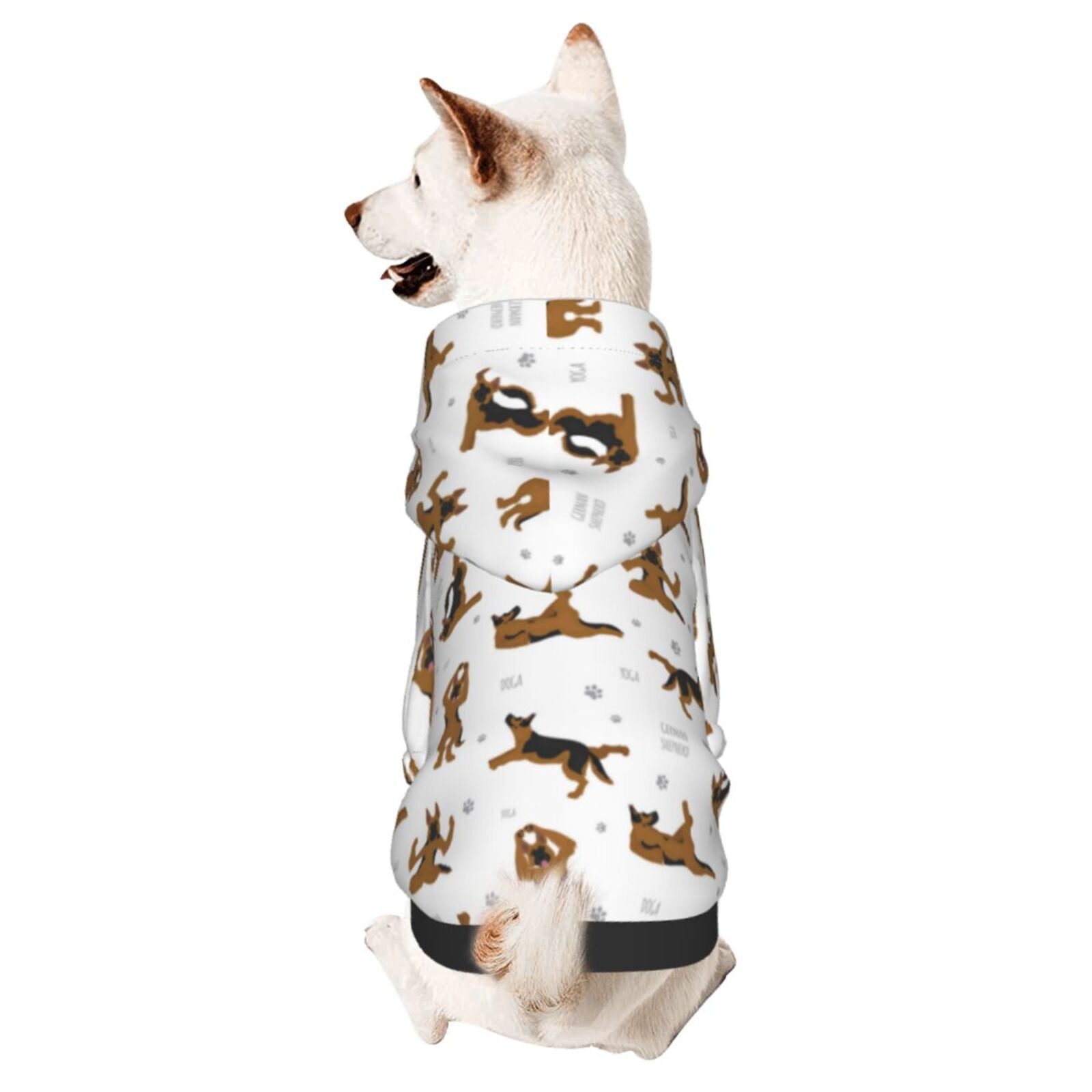 Bingfone German Shepherd Dog Dog Clothes Hoodie, Pet Winter Coat,Puppy ...