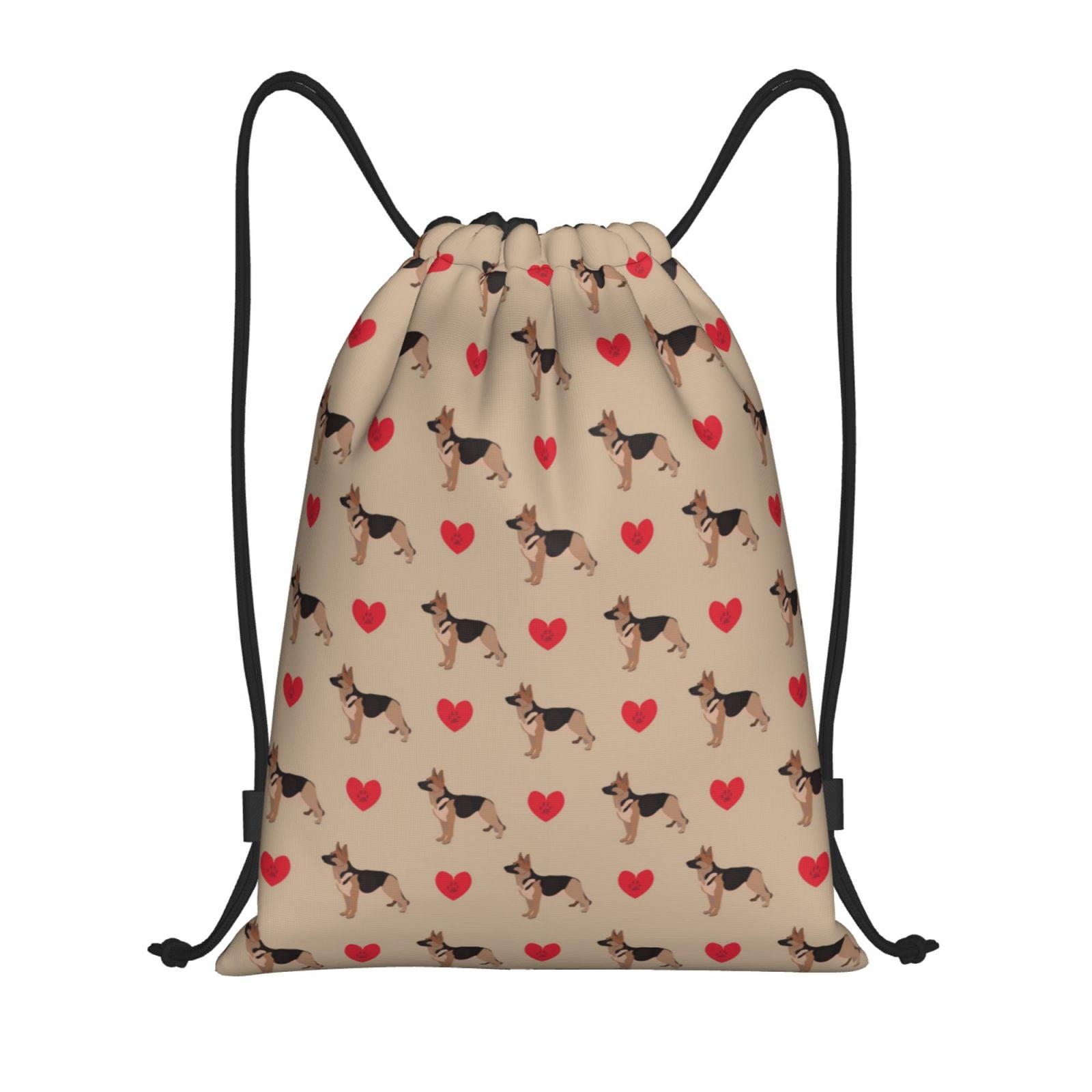 Bingfone German Shepherd Dog Drawstrings Backpacks Bags for Men Women ...