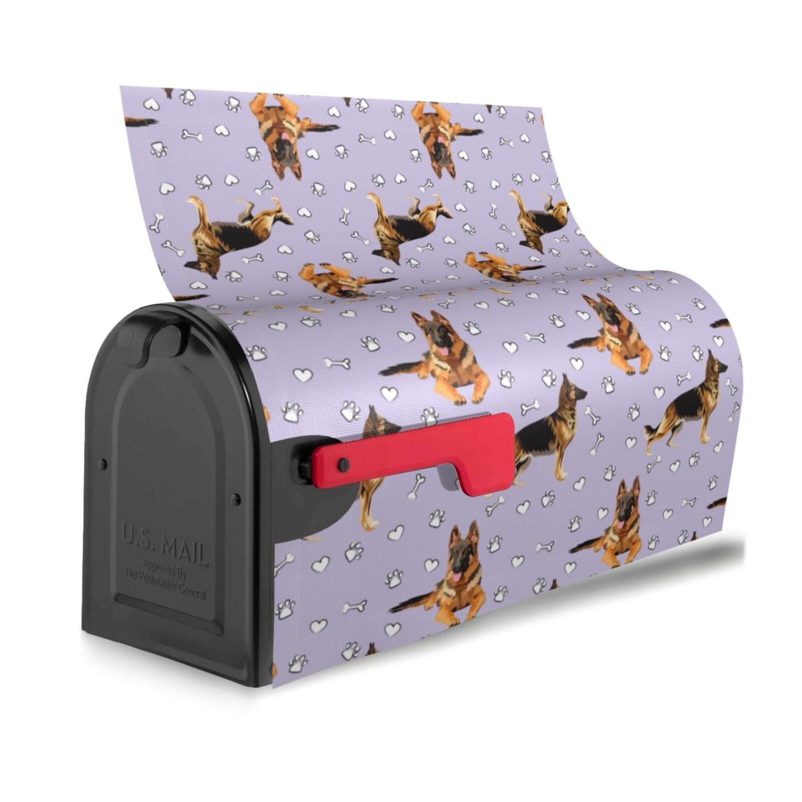 Bingfone German Shepherd Dog Magnetic Mailbox Cover Standard Size for ...