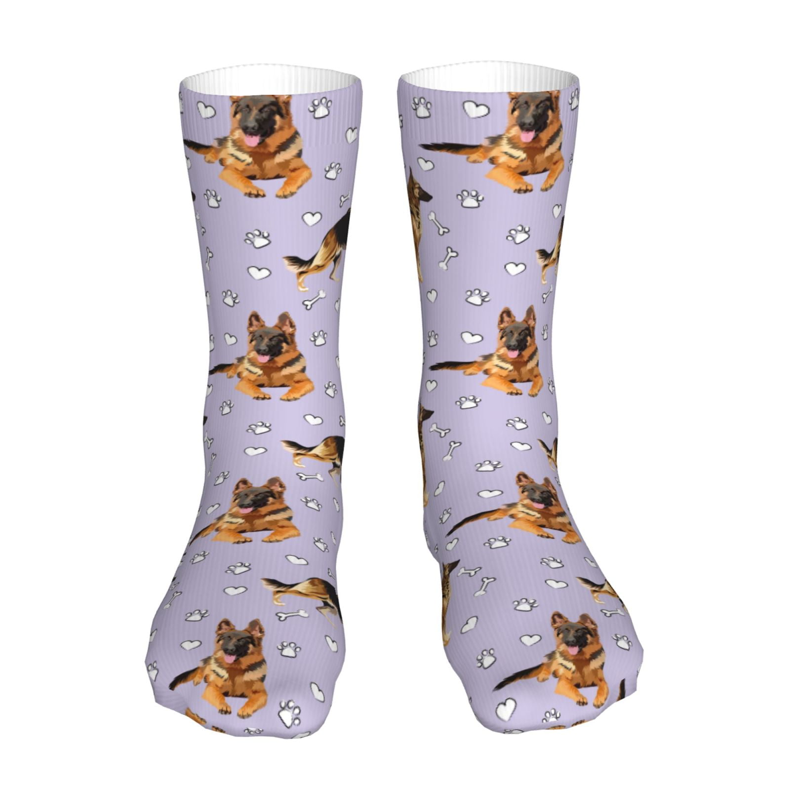 Bingfone German Shepherd Dog Prirnt Women's Men's Fun Pattern and Solid ...