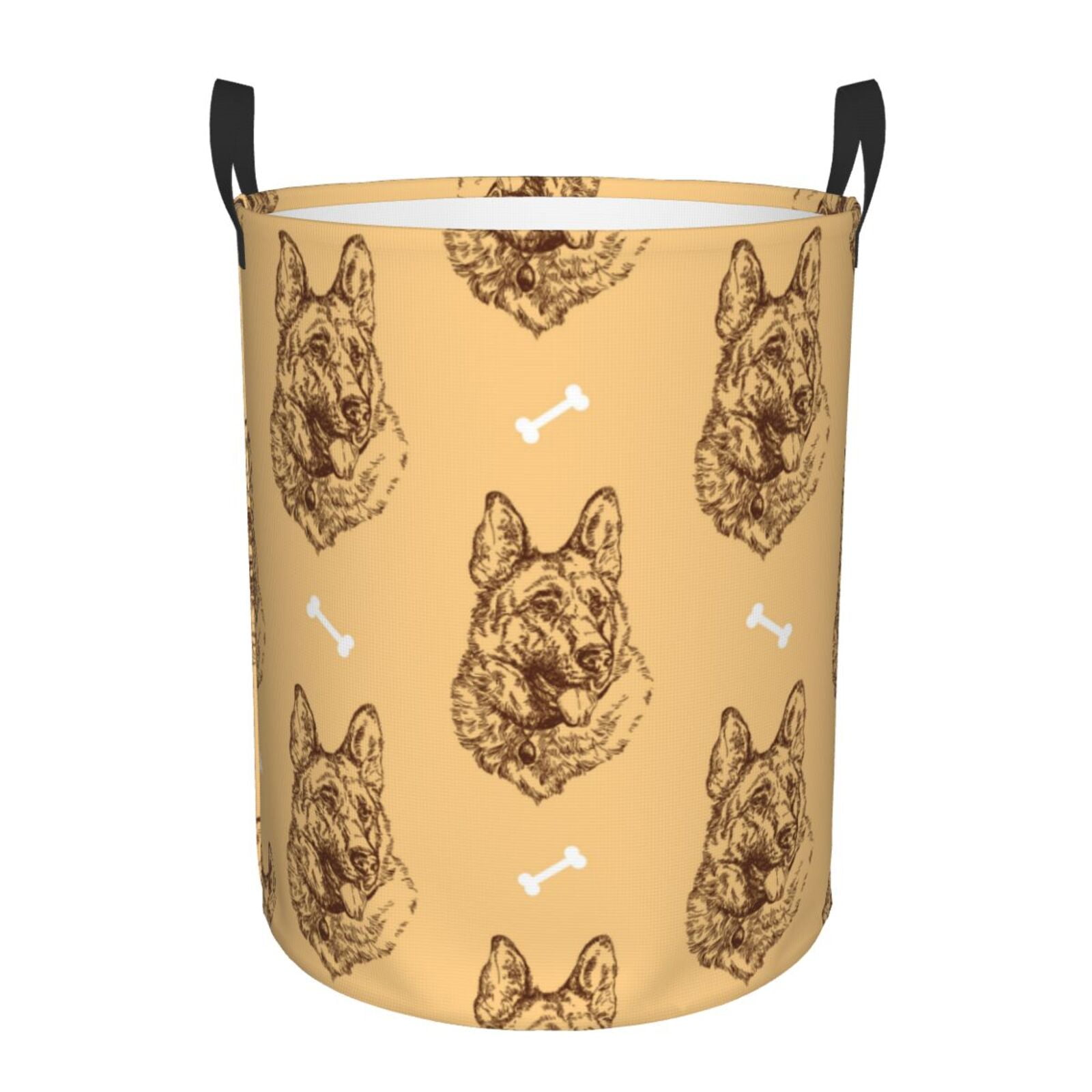 Bingfone German Shepherd Dog Waterproof Foldable Laundry Hamper Bucket ...