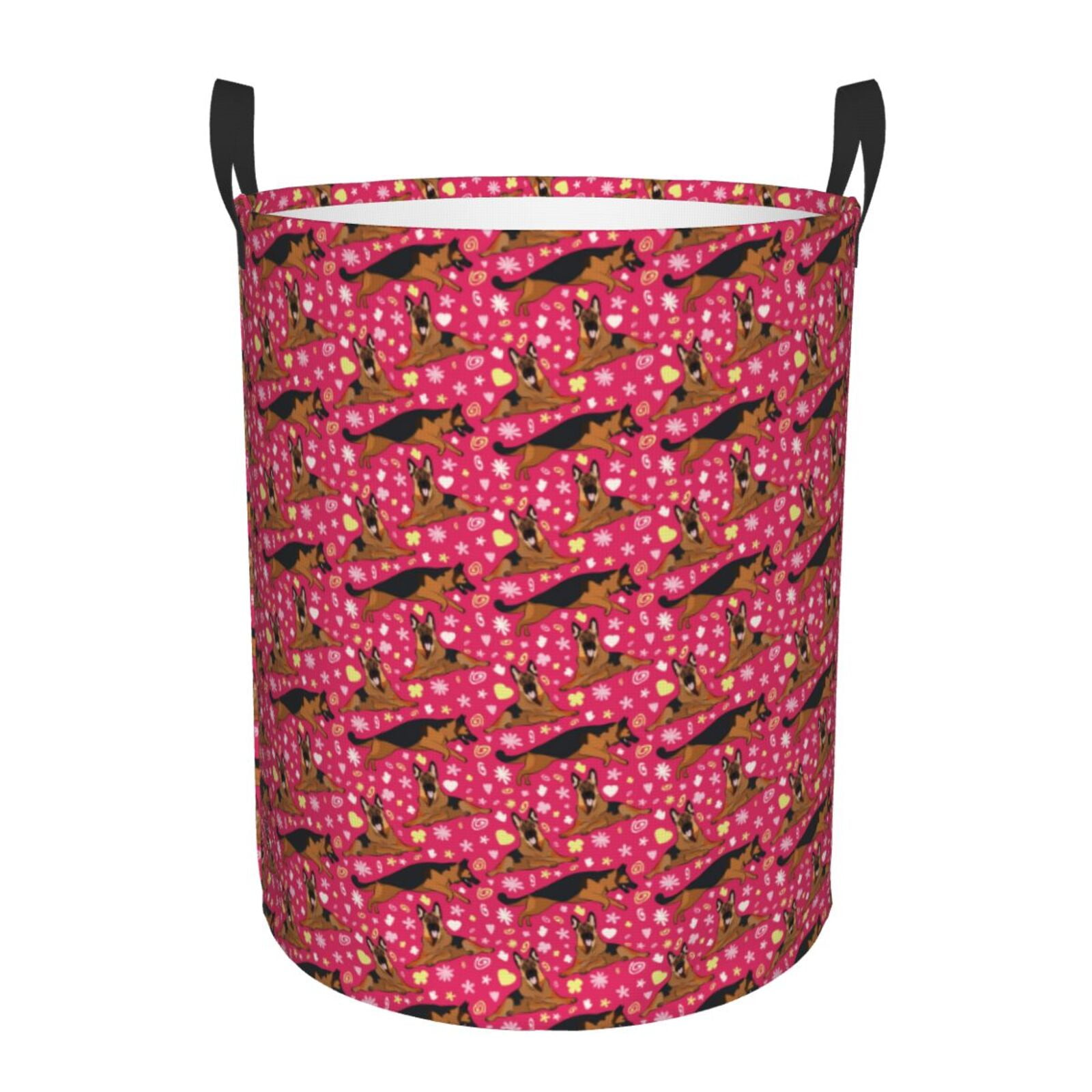 Bingfone German Shepherd Dog Waterproof Foldable Laundry Hamper Bucket ...