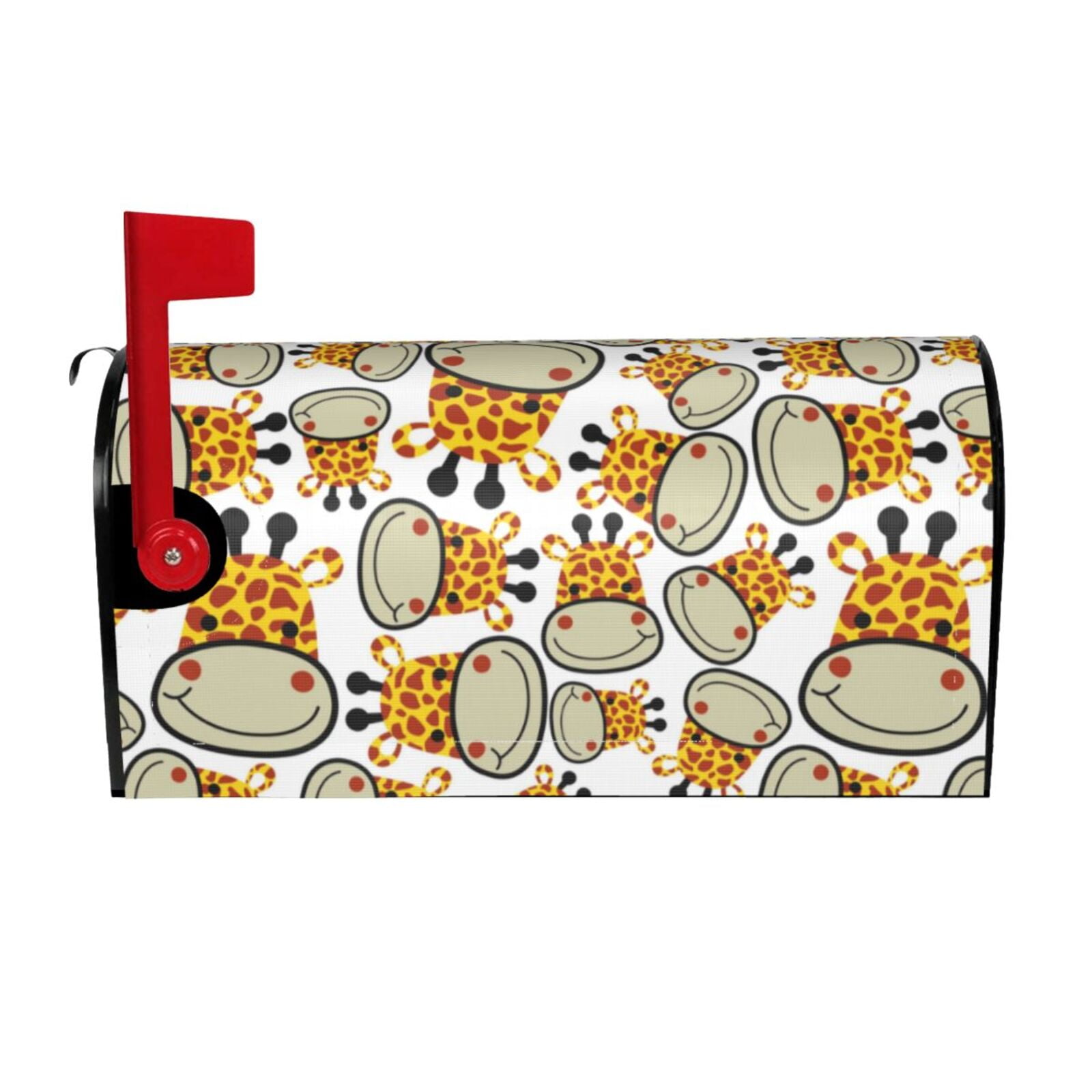 Bingfone Giraffes Head ,Cartoon Giraffes Magnetic Mailbox Cover Standard Size For Garden Yard ...