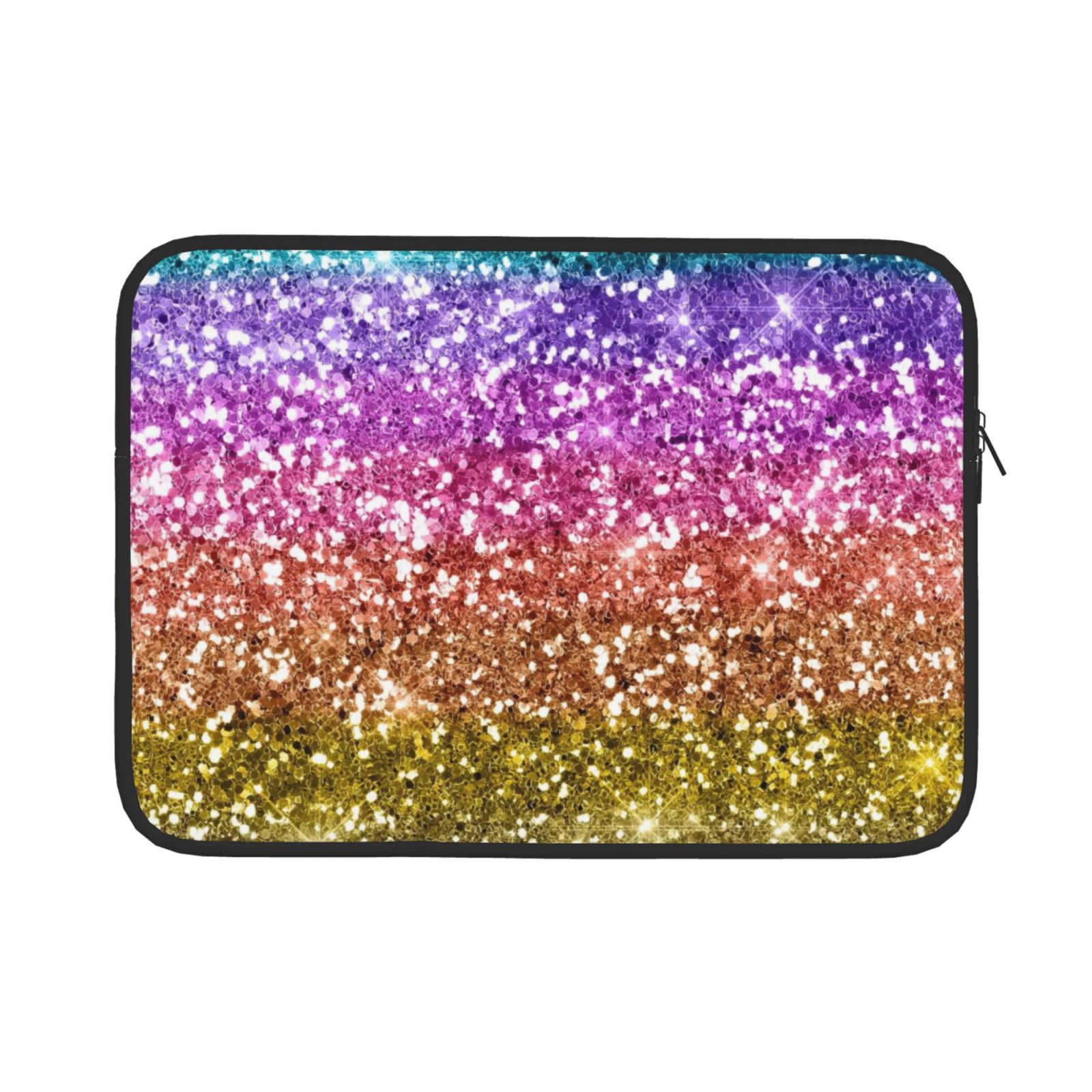 Bingfone Glitter Rainbow Laptop Sleeve Case 13 Inch, 360° Protective ...