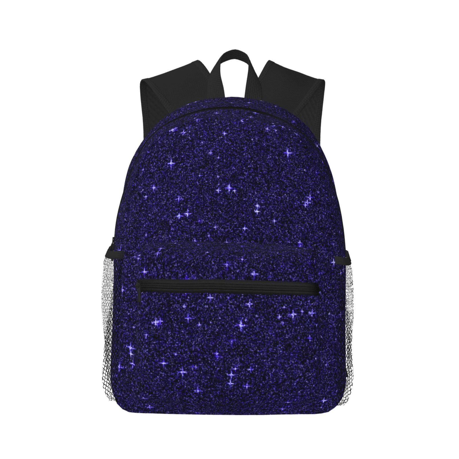 Bingfone Glittering Purple Starfield Kids Backpack Girls And Boys ...