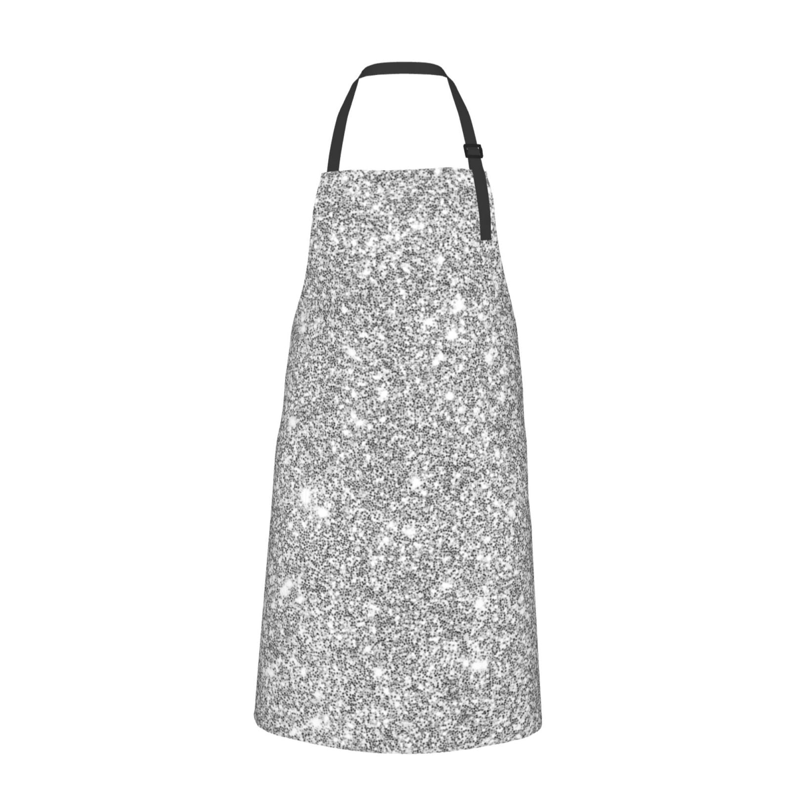 Bingfone Glittersilver Apron Gifts For Men, Women Professional Grade ...
