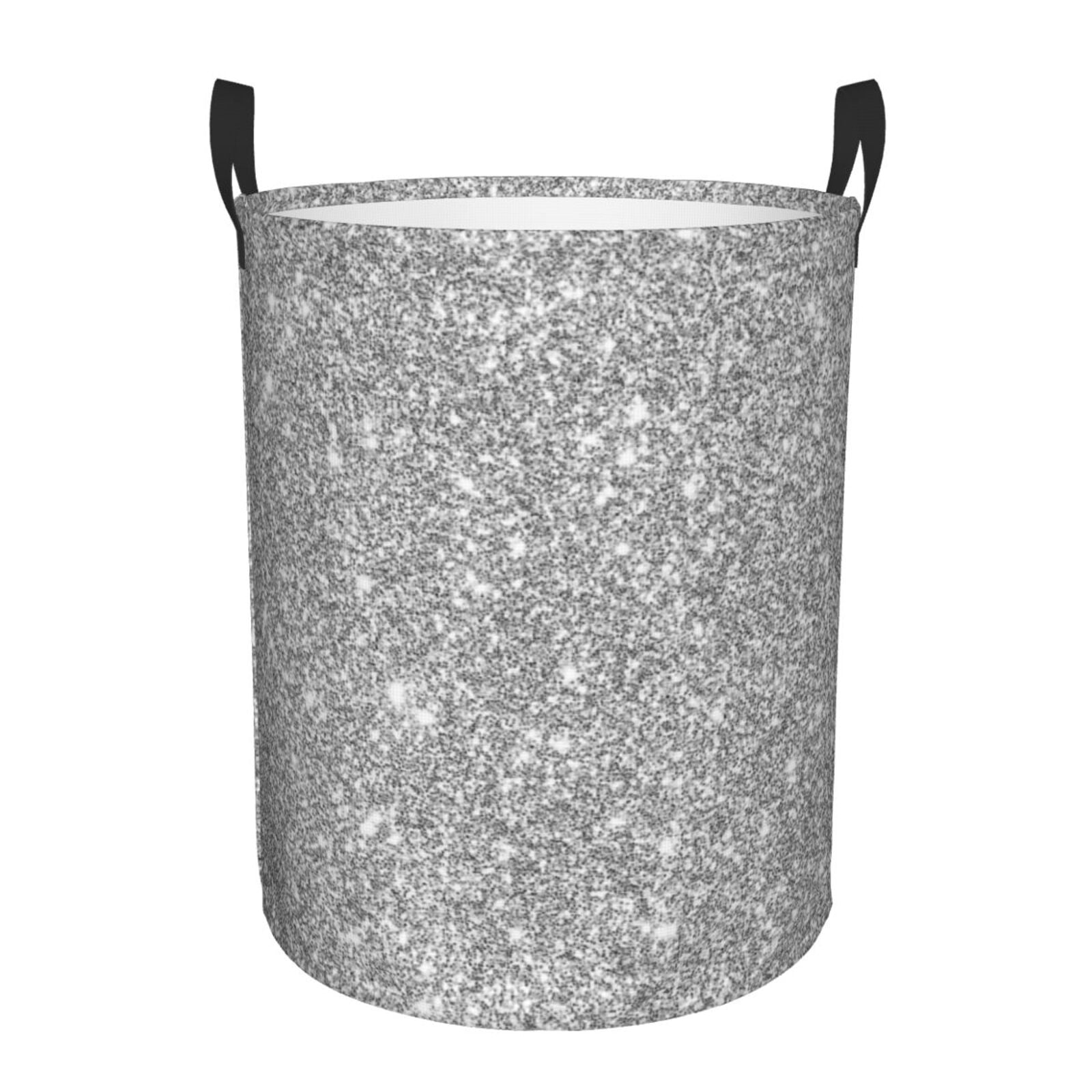 Bingfone Glittersilver Waterproof Foldable Laundry Hamper Bucket With ...