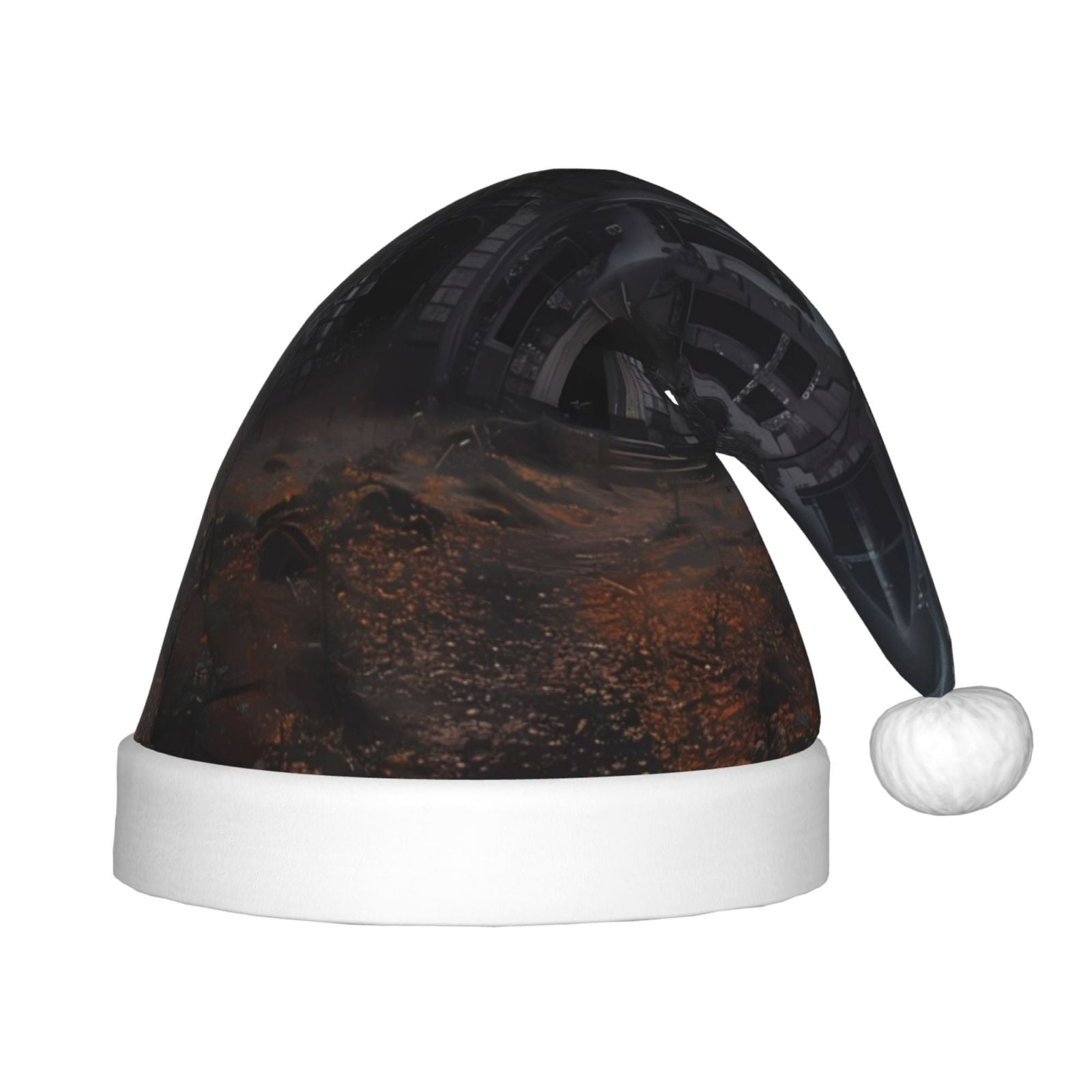 Bingfone Gloomy Mansion Forest Scene for Kids Christmas Hat Santa Hat ...