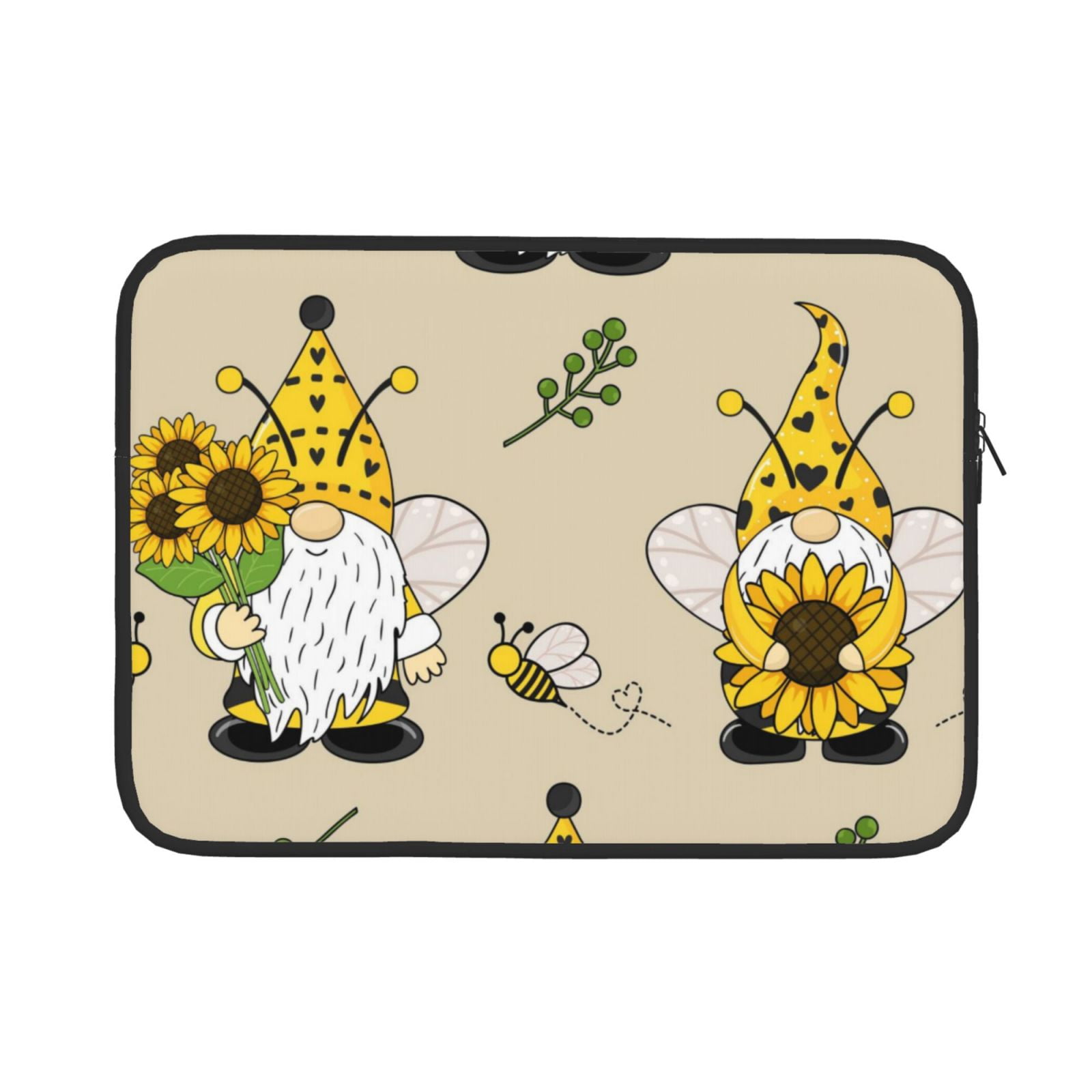 Bingfone Gnomes Bees And Sunflowers Laptop Sleeve Case 13 Inch, 360 ...