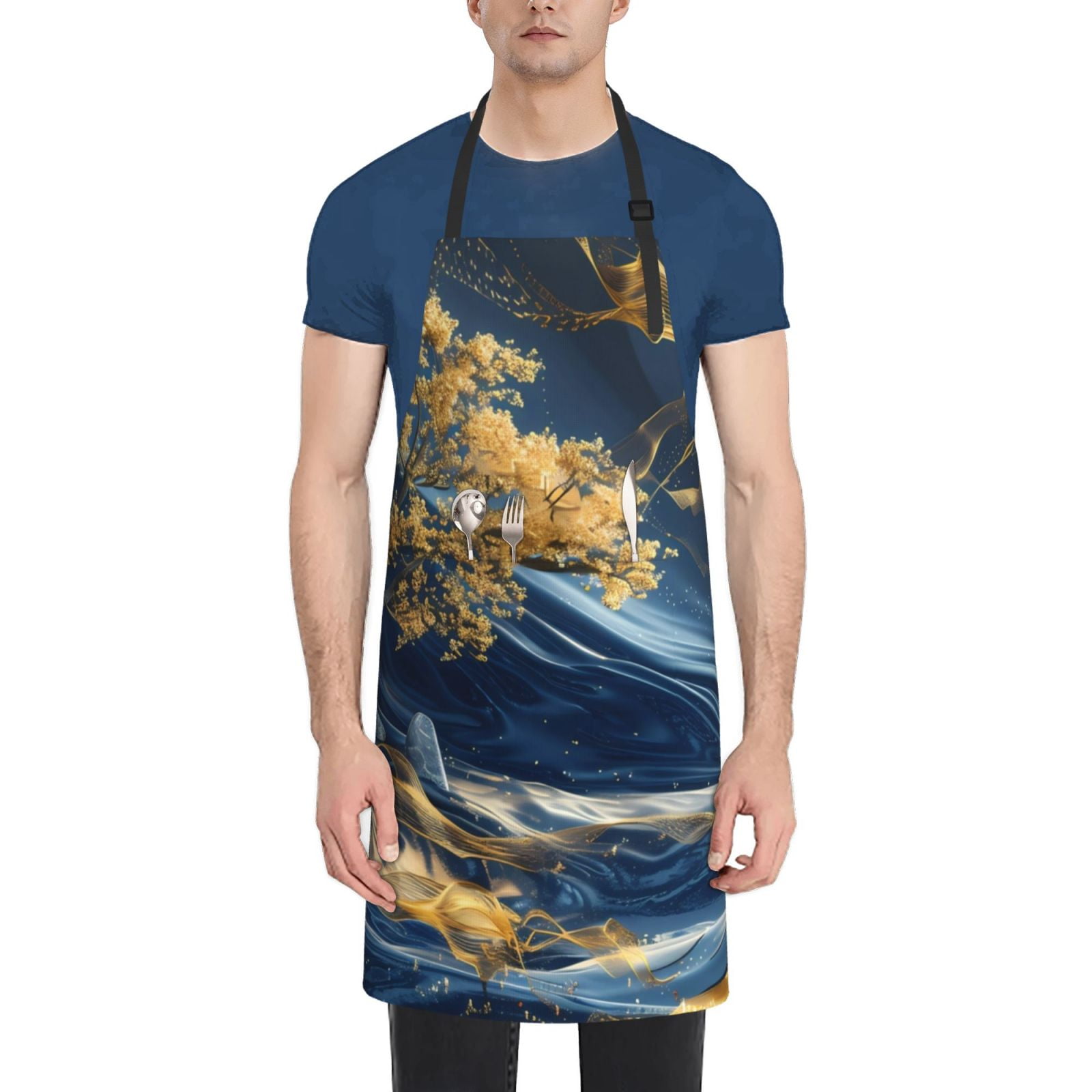 Bingfone Golden Fantasy Landscape Apron Gifts For Men, Women ...