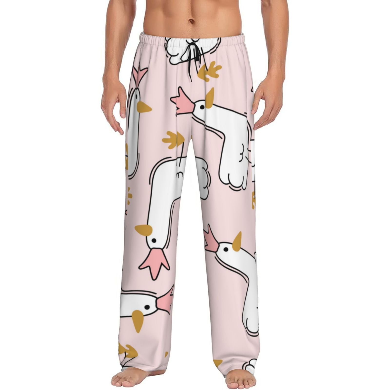 Bingfone Goose Queen Mens All Over Print Sleep Pajama Pants-Medium ...
