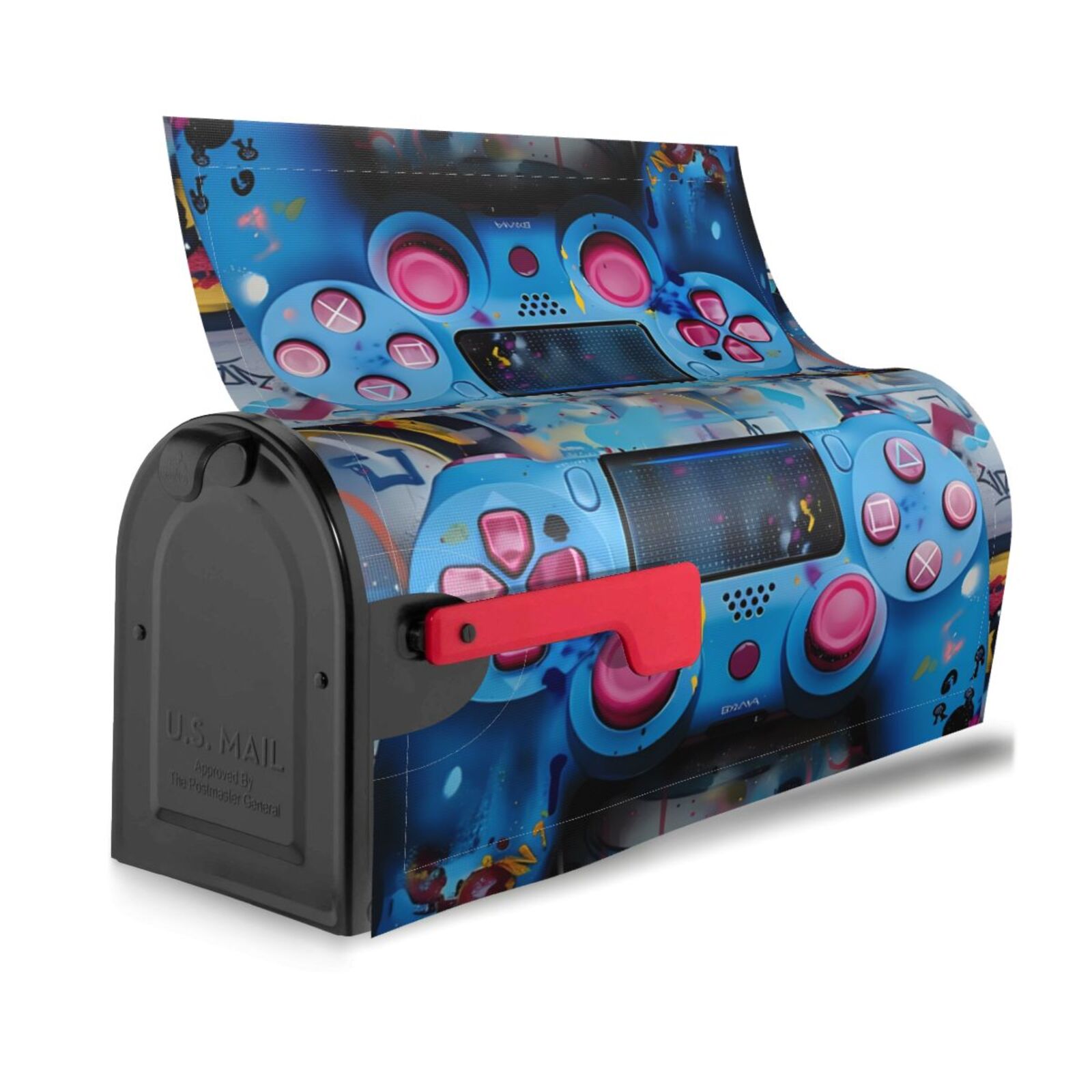 Bingfone Graffiti Game Controller Art Magnetic Mailbox Cover Standard ...
