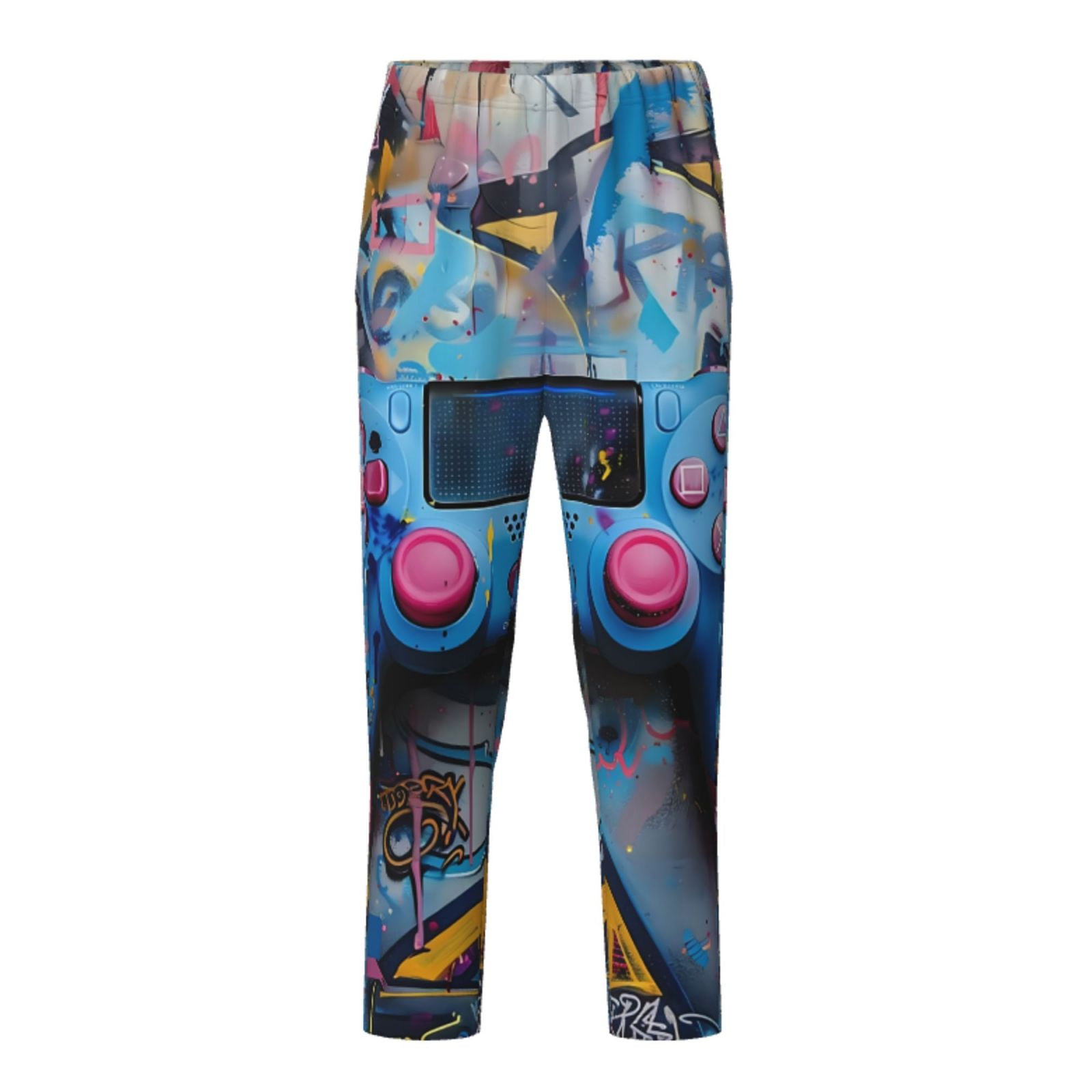Bingfone Graffiti Game Controller Art Print Boys Girls Pajama Pants ...