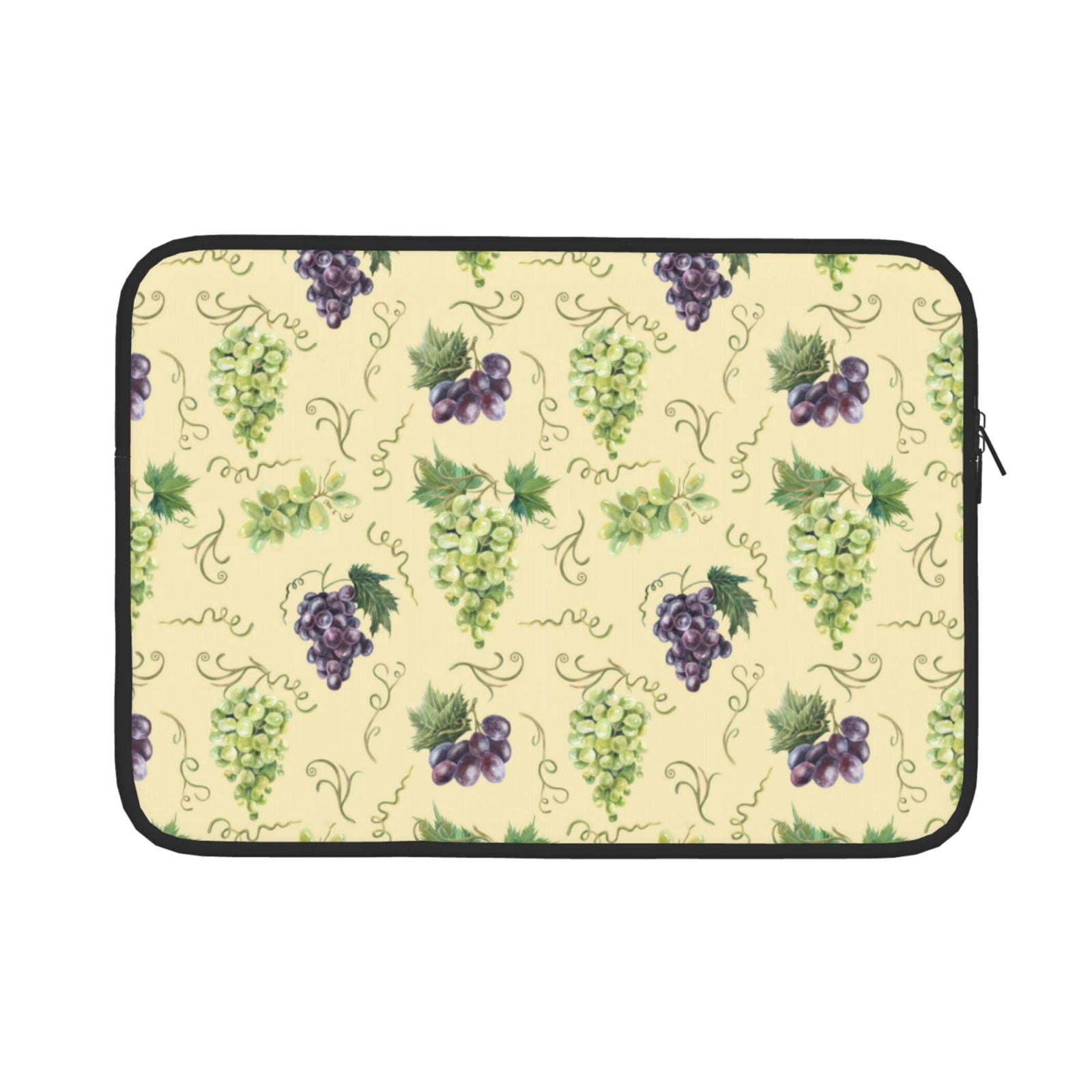Bingfone Green And Purple Grapes Laptop Sleeve Case , 360° Protective ...