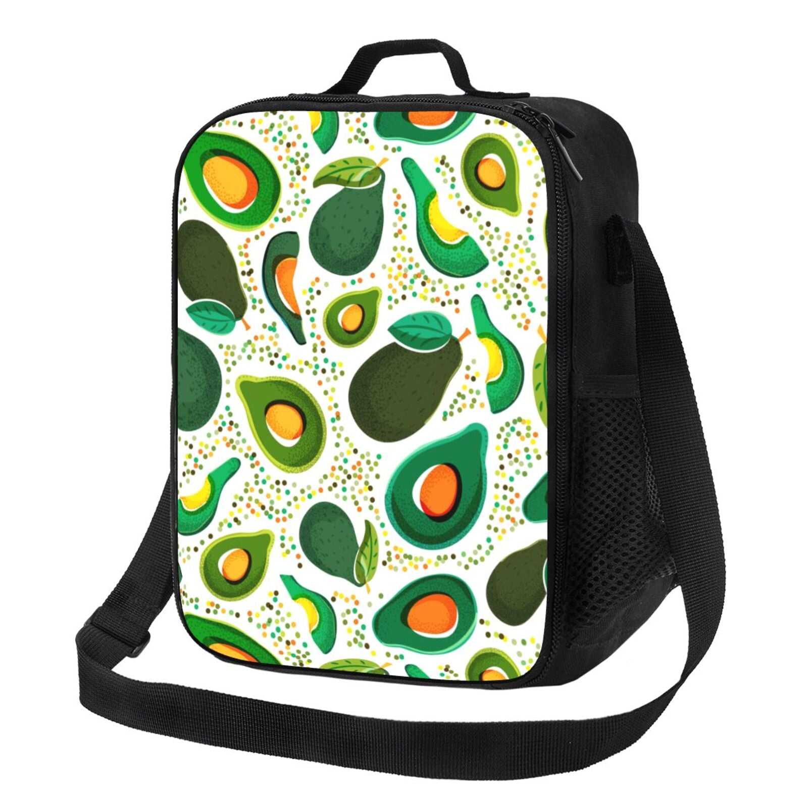 Bingfone Green Avocado Reusable Insulated Lunch Bag Cooler For Work ...