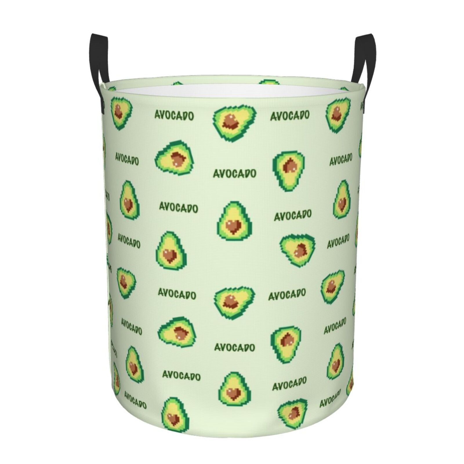 Bingfone Green Avocado Waterproof Foldable Laundry Hamper Bucket With ...