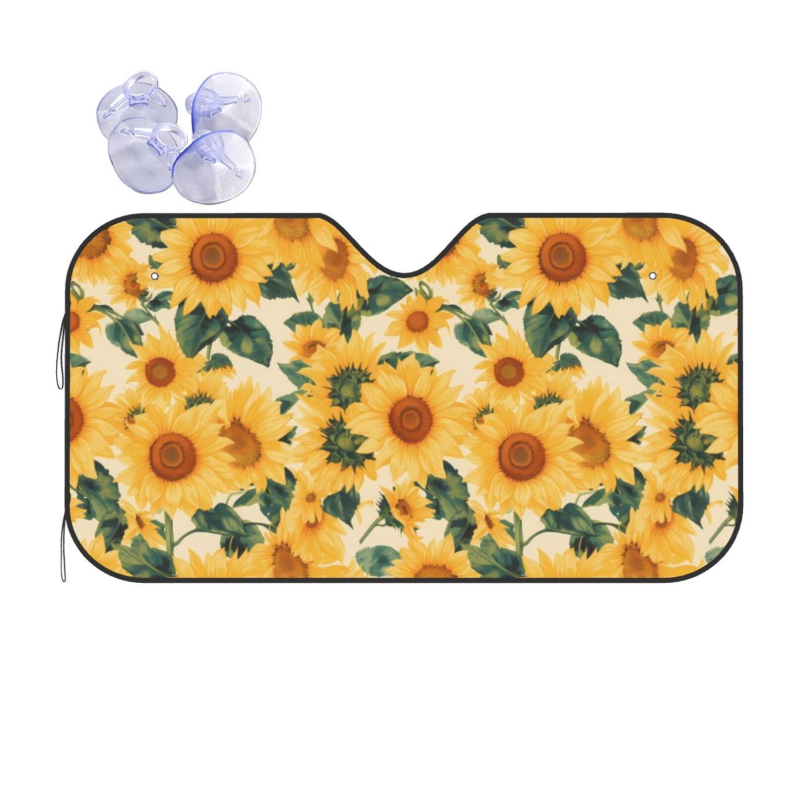 Bingfone Green Leaf Sunflower Car Windshield Sun Shade Protector Keep ...