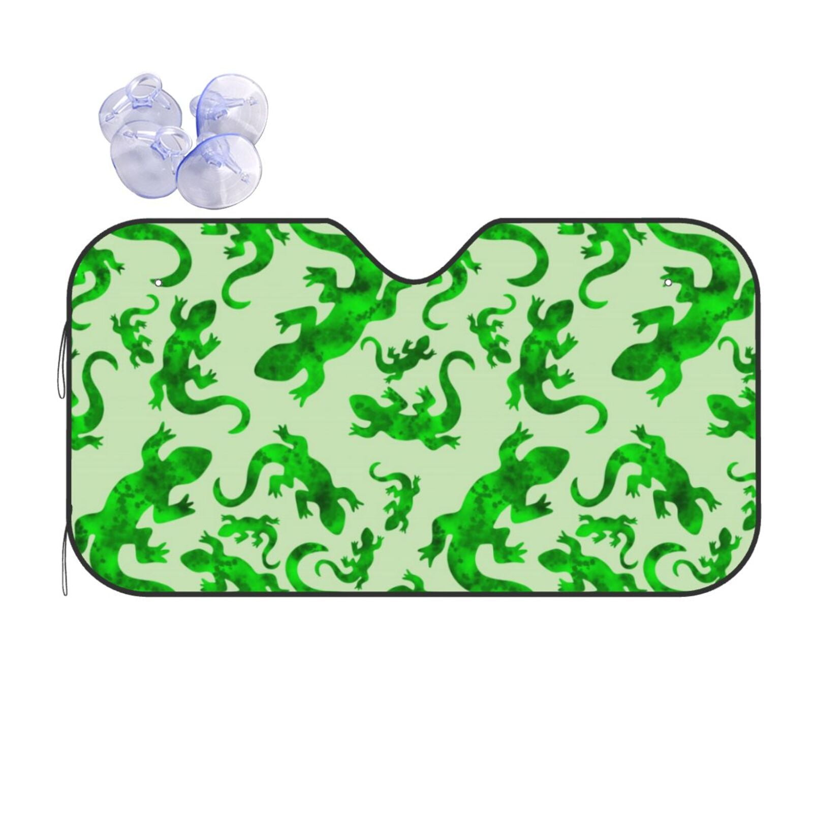 Bingfone Green Lizard Car Windshield Sun Shade Protector Keep Your ...