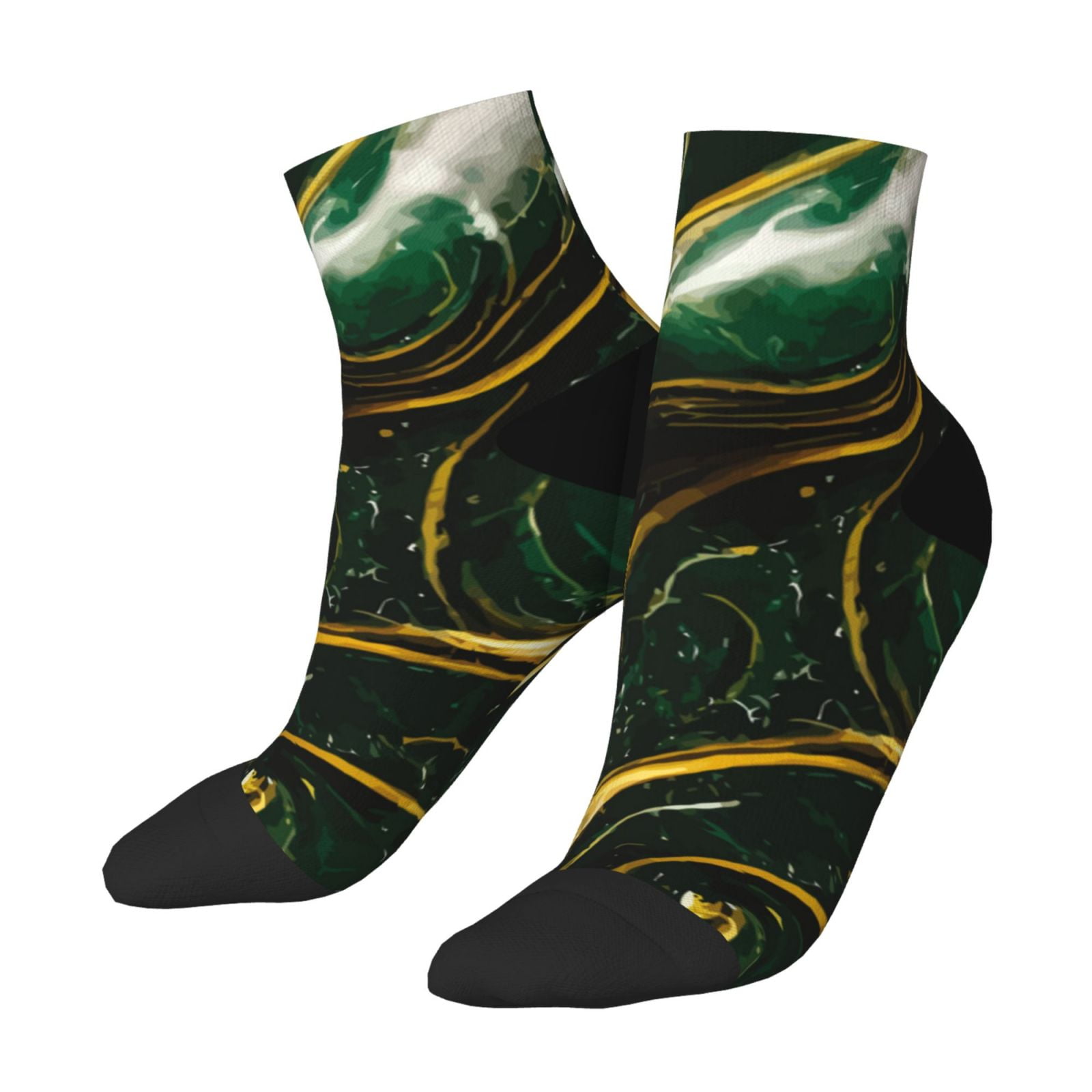 Bingfone Green Marble Design Patterned Men's Women's Casual Cotton ...