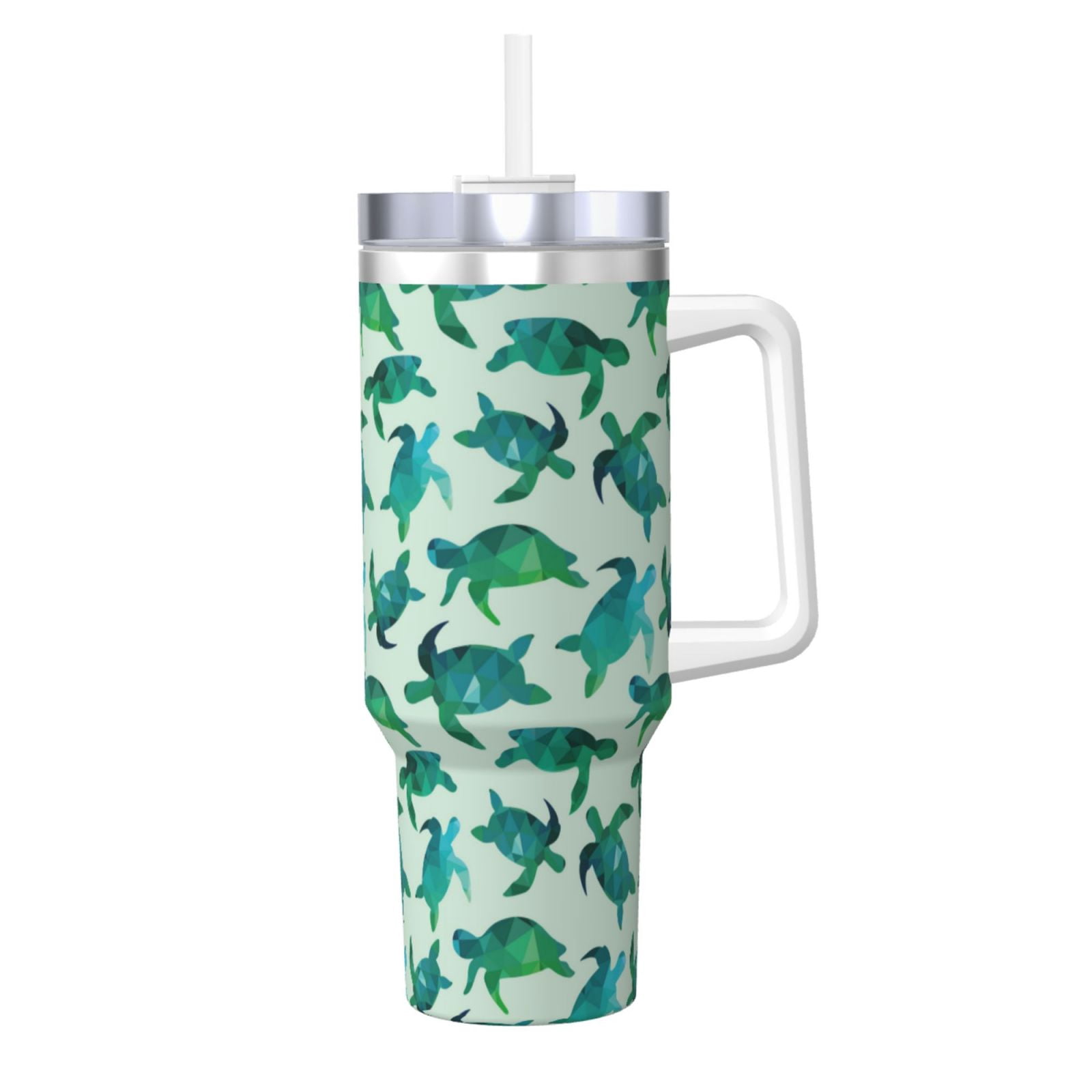 Bingfone Green Sea Turtle for 40 Oz Stainless Steel Travel Mug Double ...