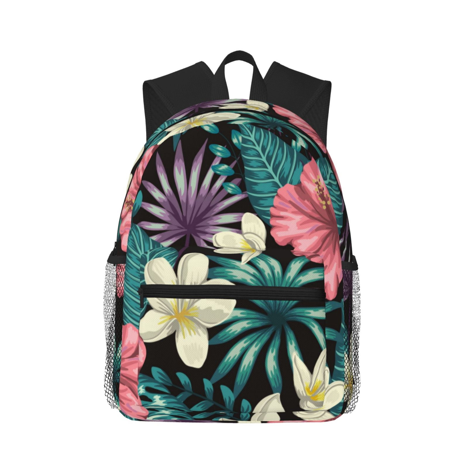 Bingfone Green Tropical Leaves Kids Backpack Girls And Boys Classic ...
