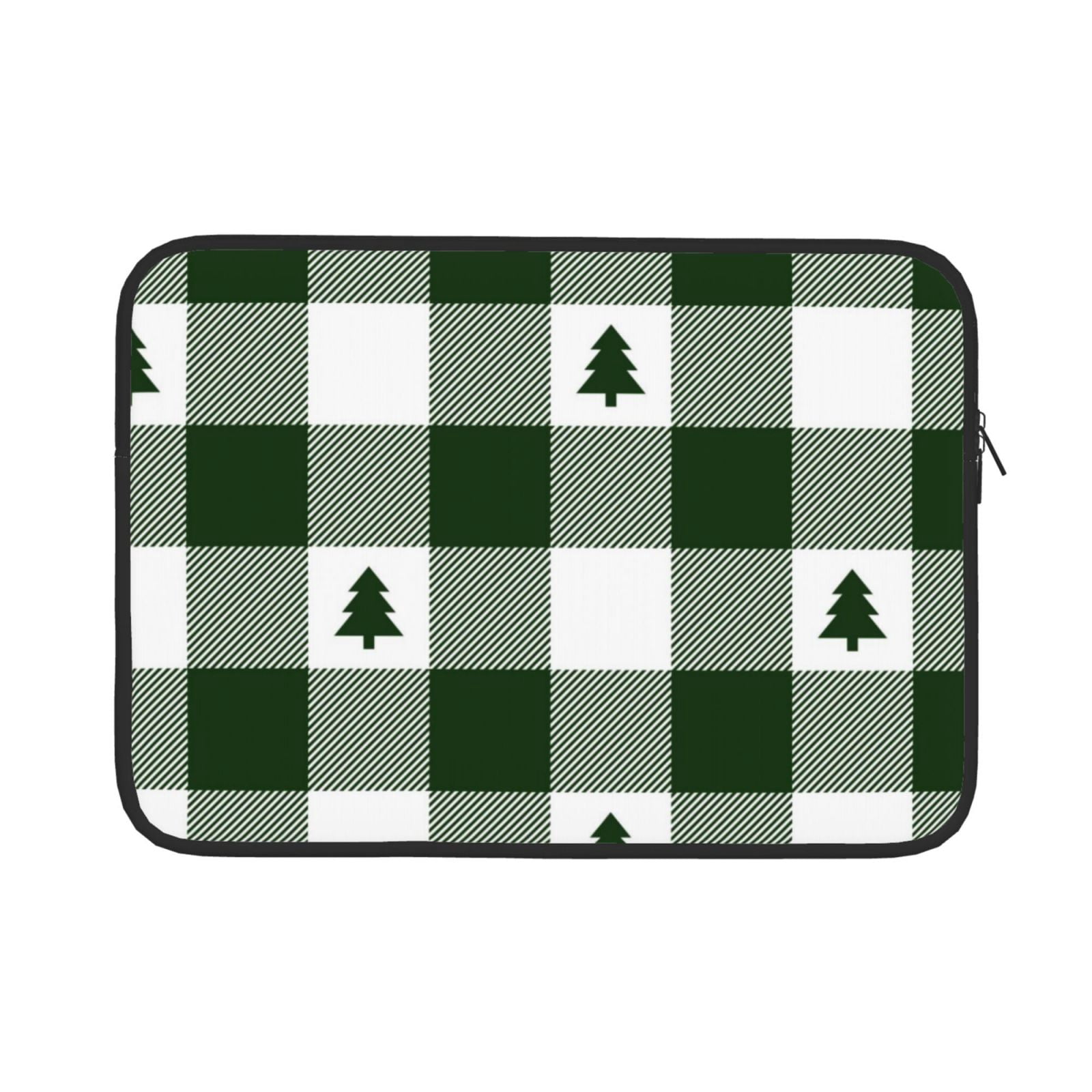 Bingfone Green White Lumberjack Plaid Laptop Sleeve Case 15 Inch, 360 ...