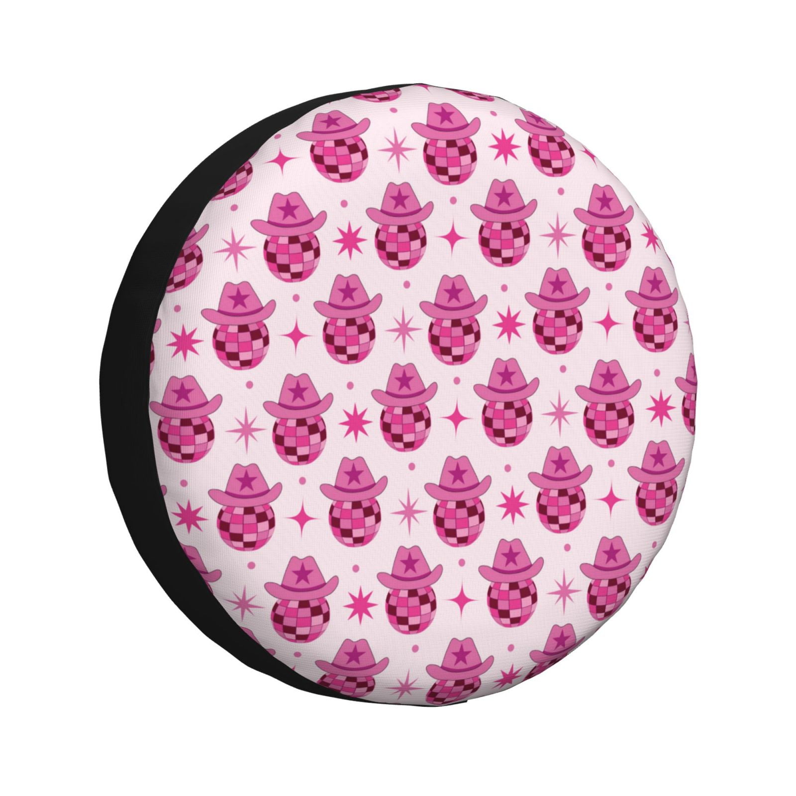 Bingfone Groovy Pink Disco Balls Spare Tire Cover Weatherproof ...