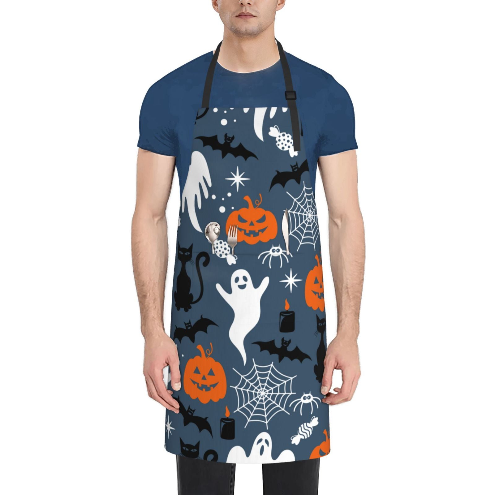 Bingfone Halloween Apron Gifts For Men, Women Professional Grade Chef ...