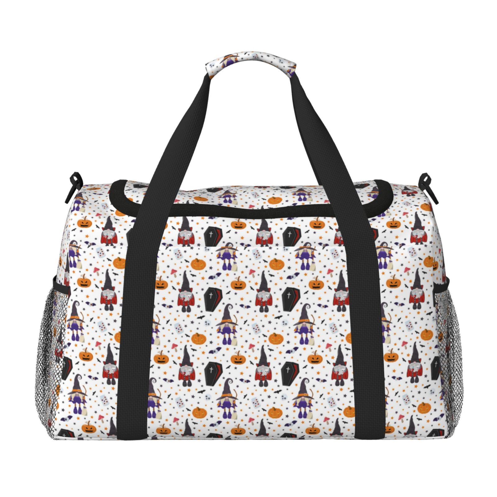 Bingfone Halloween Gnome Print Travel Duffel Tote Bag,Waterproof ...