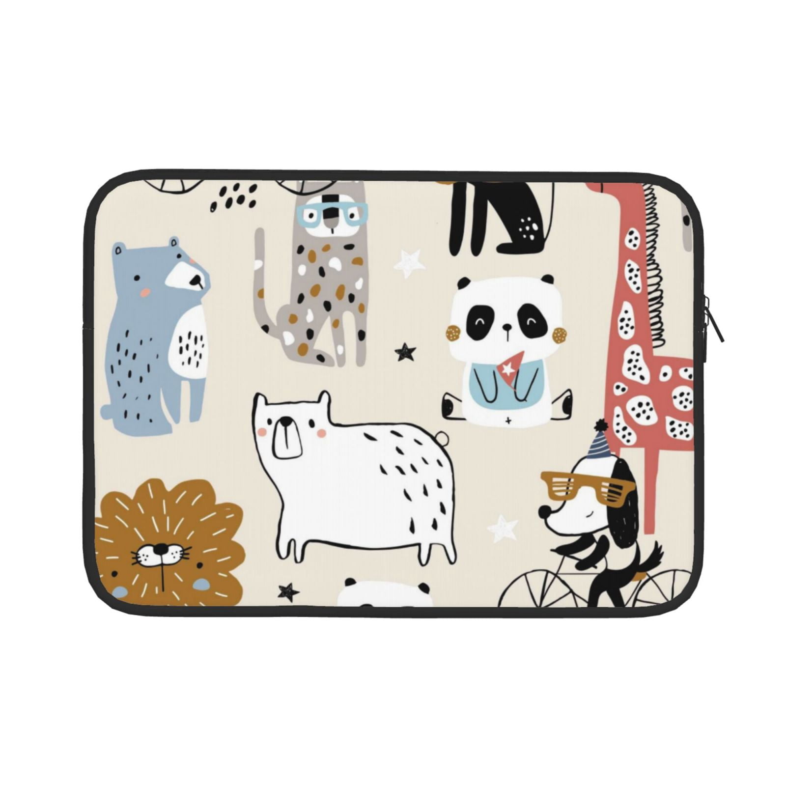Bingfone Hand Drawn Animals Laptop Sleeve Case 15 Inch, 360° Protective ...
