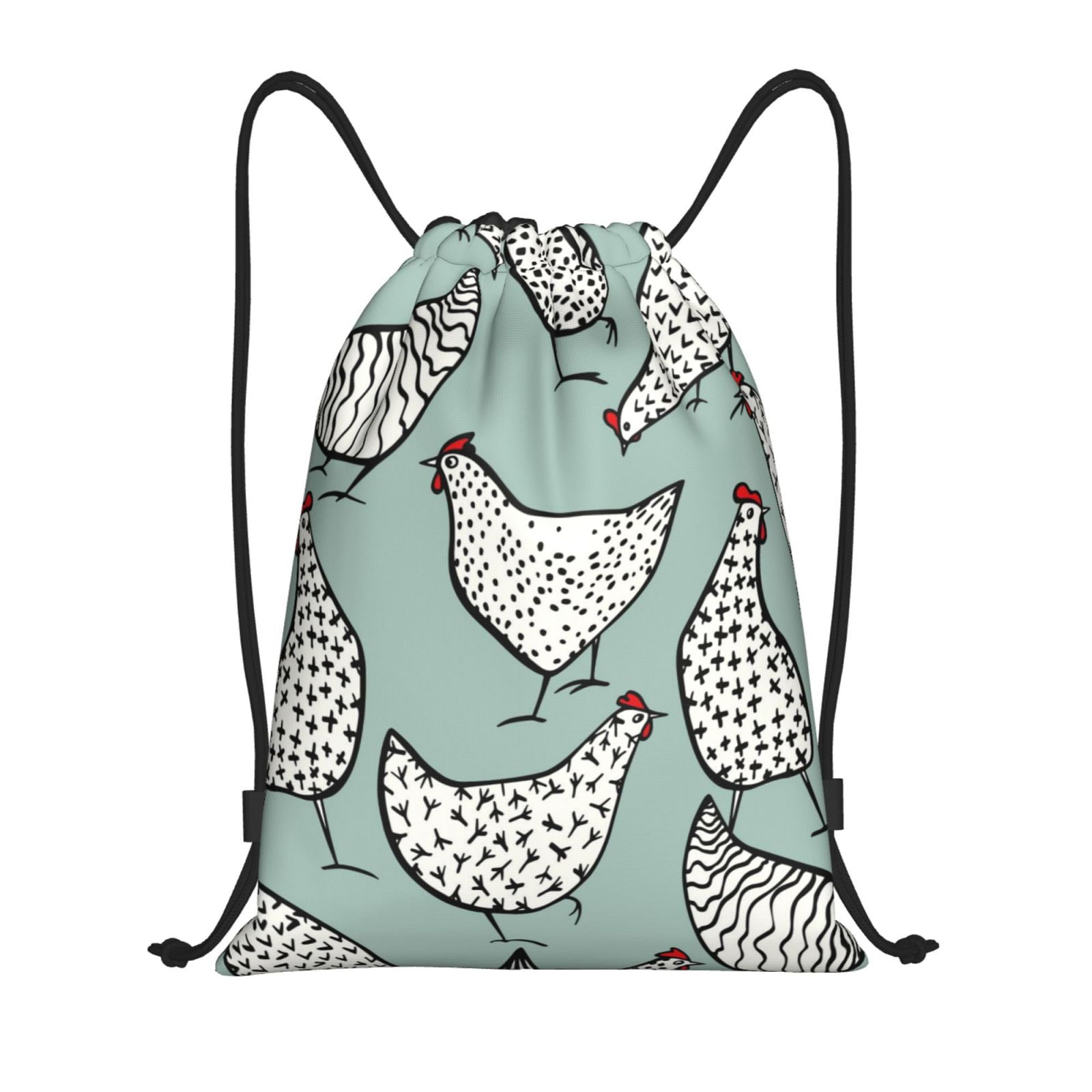 Bingfone Hand Drawn Chickens Drawstrings Backpacks Bags For Men Women ...