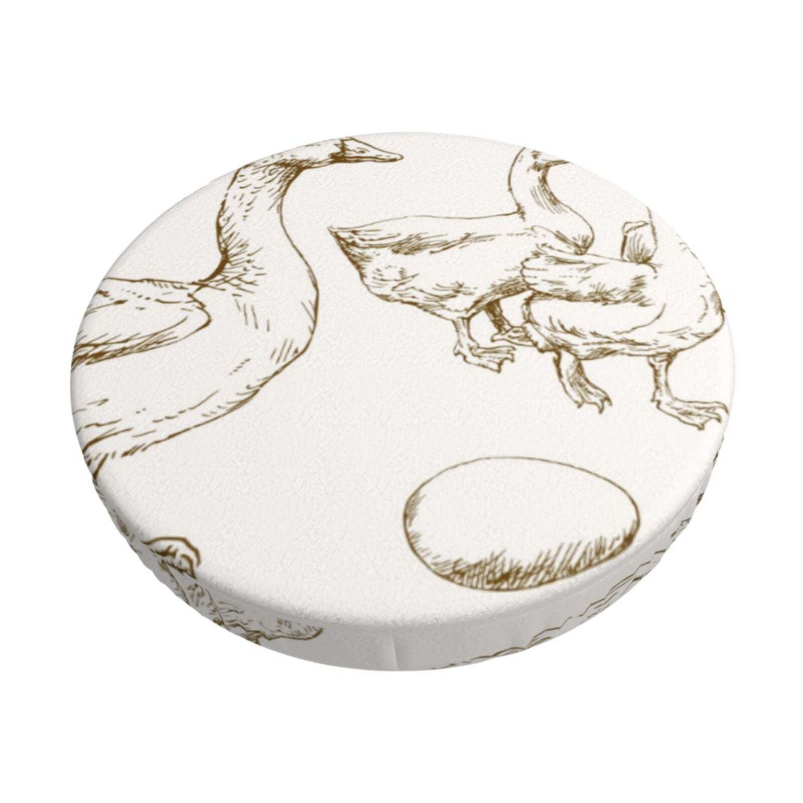 Bingfone Hand Drawn Goose Padded Round Bar Stool Cover Cushion with ...