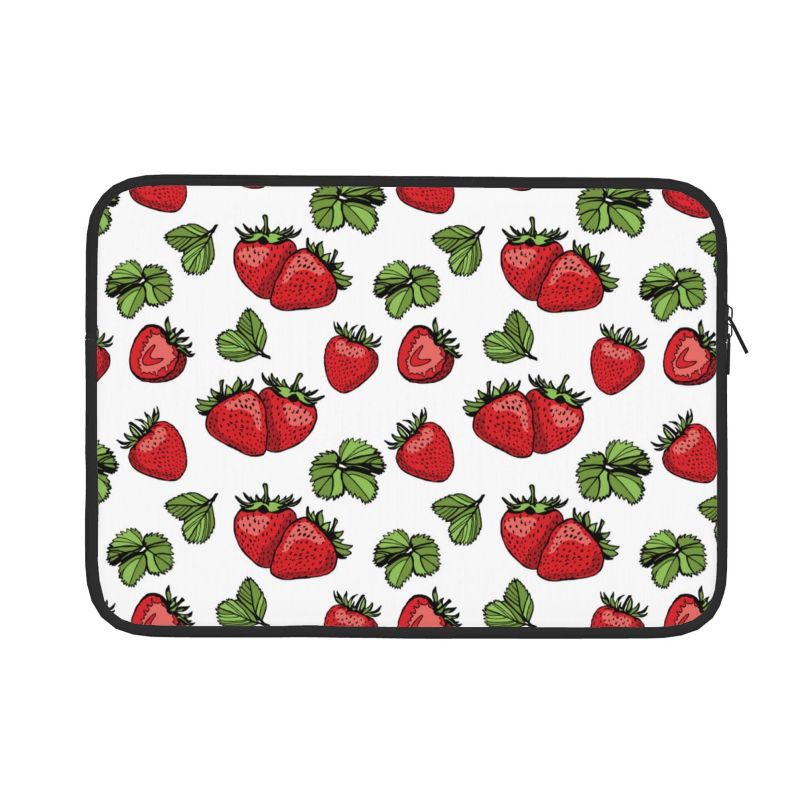 Bingfone Hand Drawn Strawberry Laptop Sleeve Case , 360° Protective ...