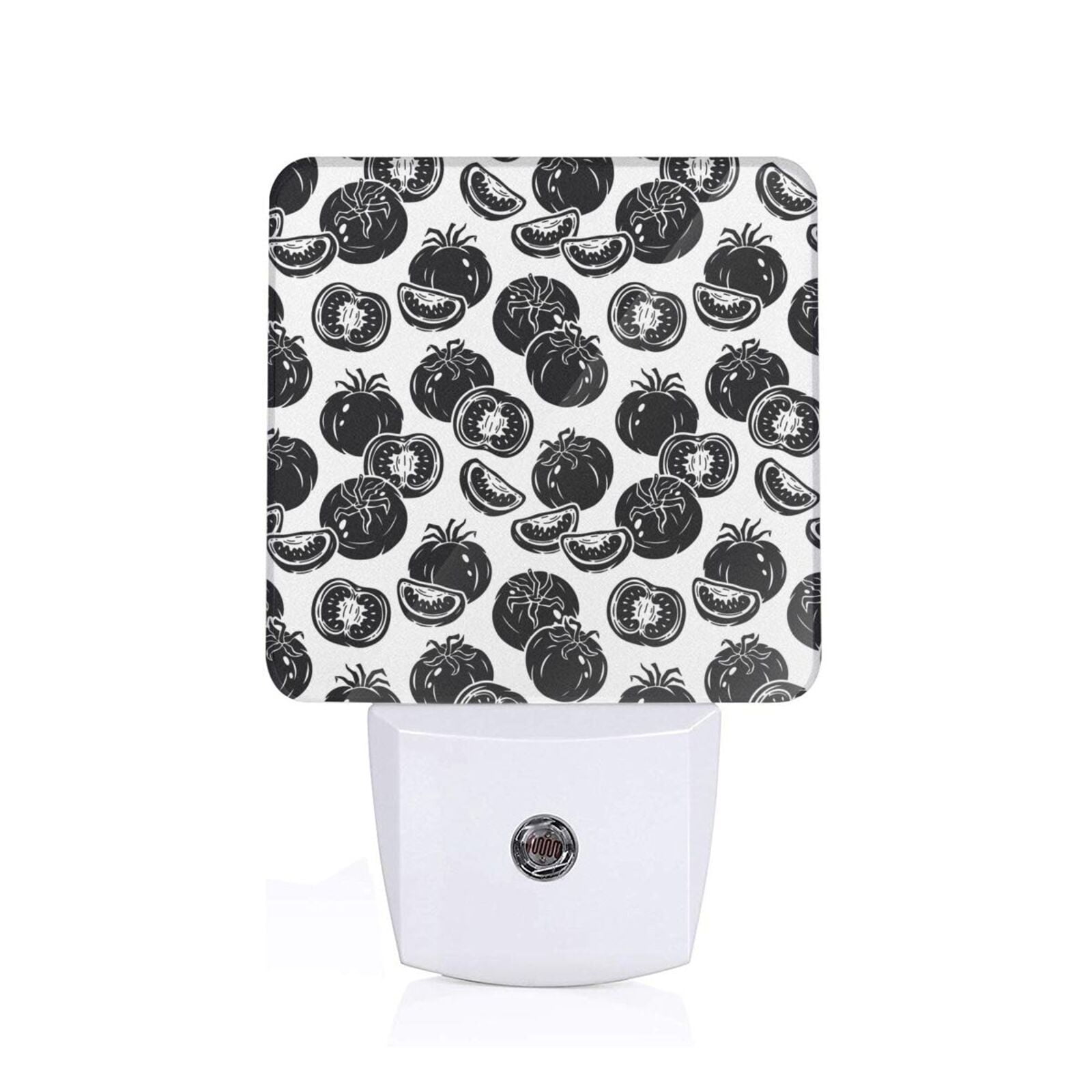Bingfone Hand Drawn Tomatoes Print Night Lights Plug into Wall,Dusk to ...