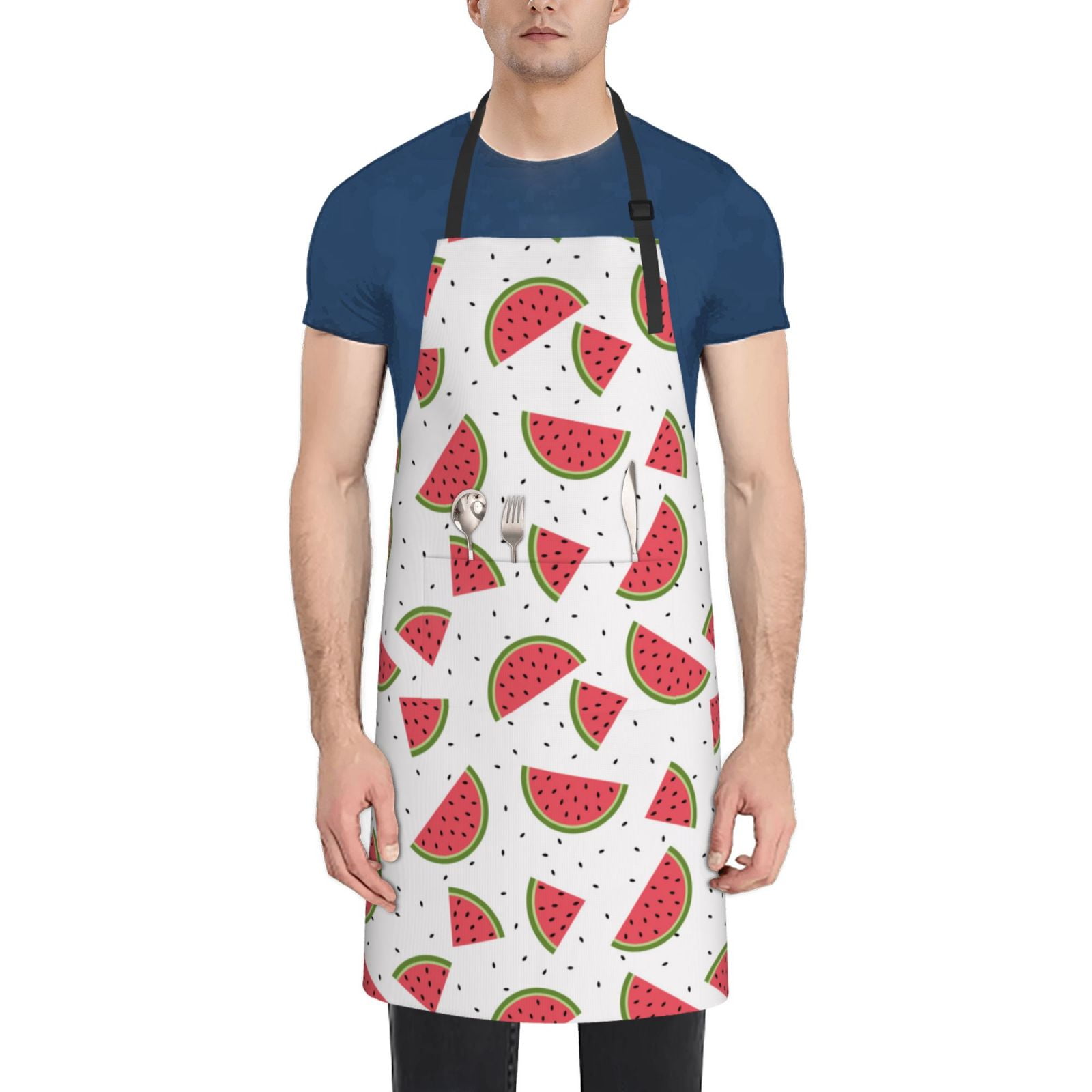 Bingfone Hand Drawn Watermelon Apron Gifts For Men, Women Professional ...
