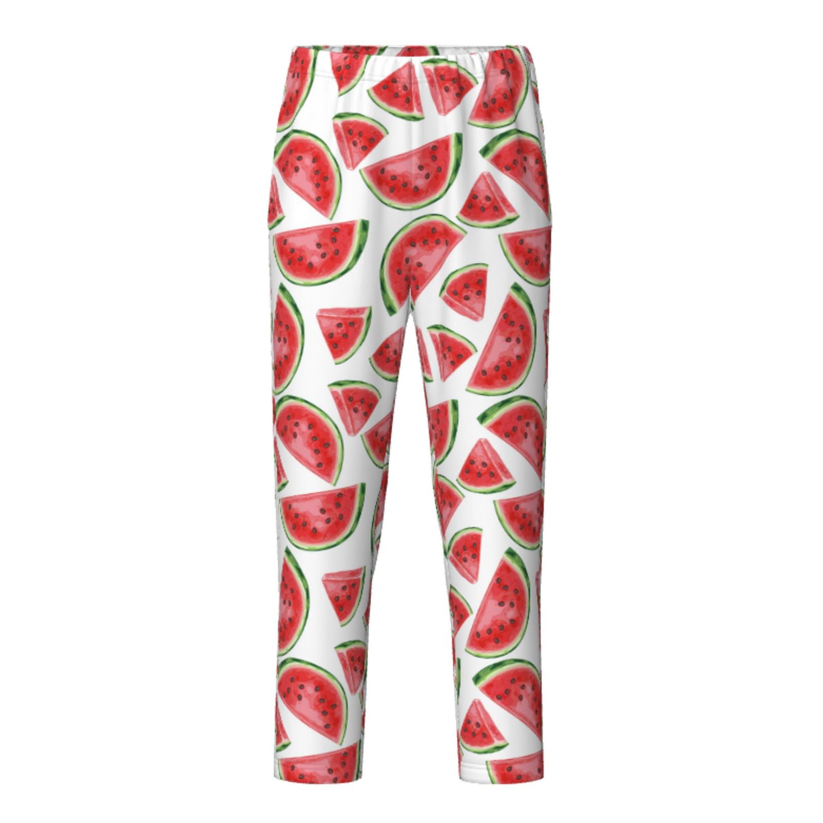 Bingfone Hand Drawn Watermelon Print Boys Girls Pajama Pants Lounge ...