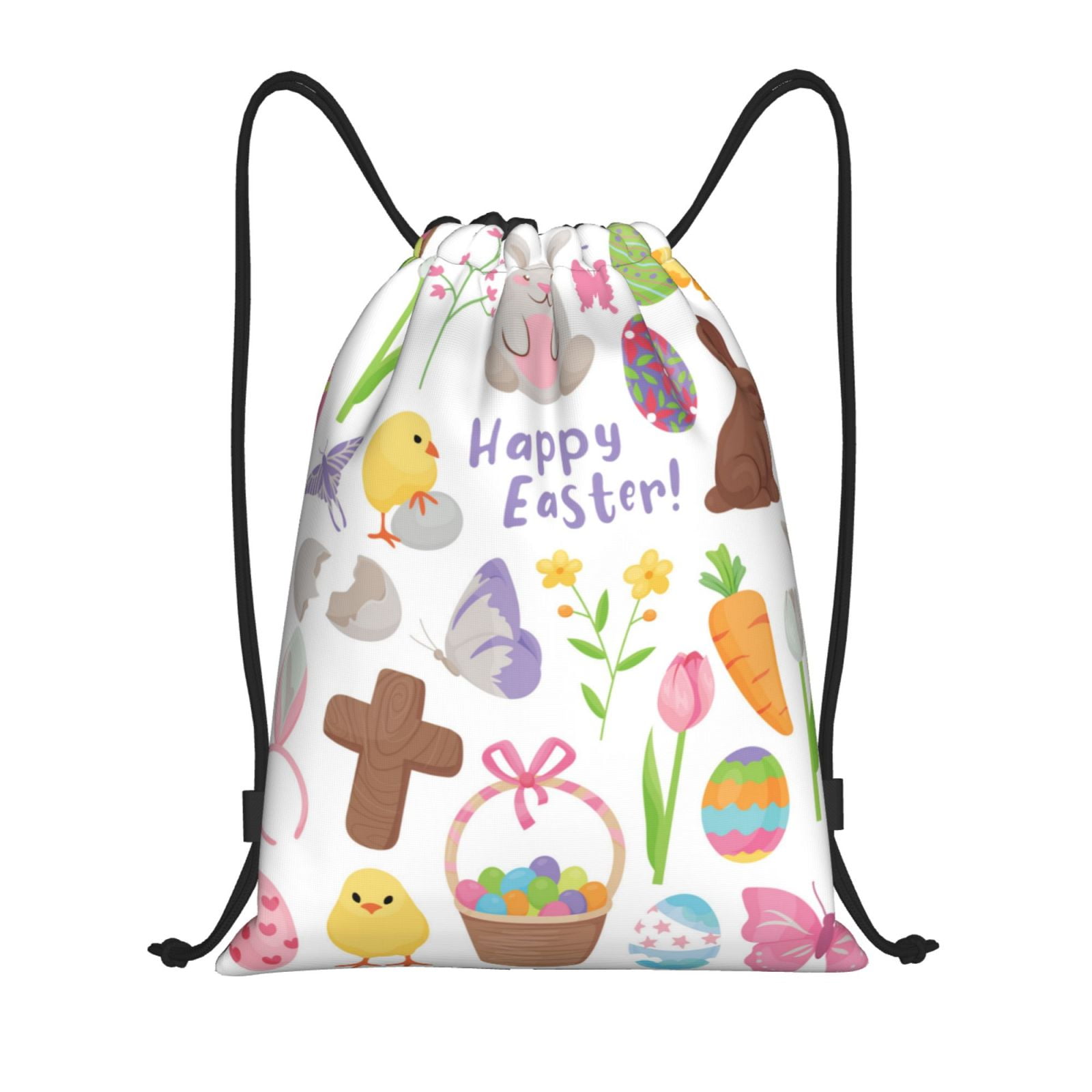 Bingfone Happy Easter1 Drawstrings Backpacks Bags For Men Women Gym ...