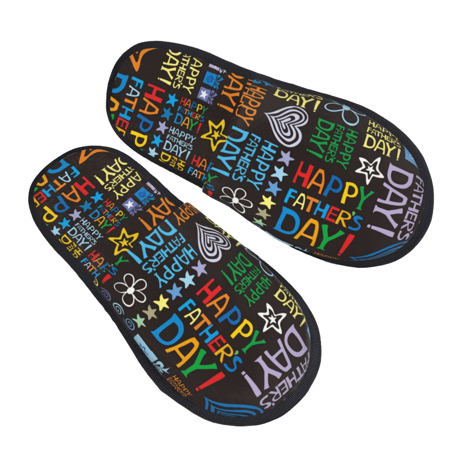 Bingfone Happy Father Day House Slippers for Women Men with Soft Rubber ...