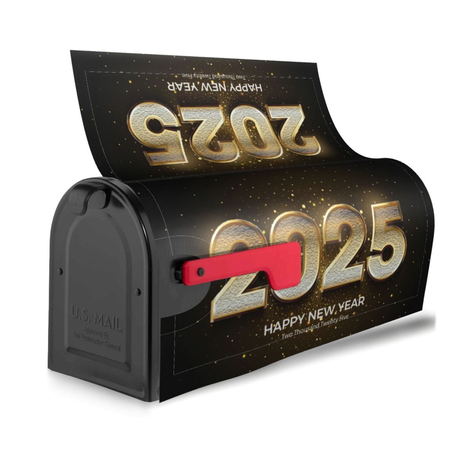 Bingfone Happy New Year 2025 E Magnetic Mailbox Cover Standard Size for ...