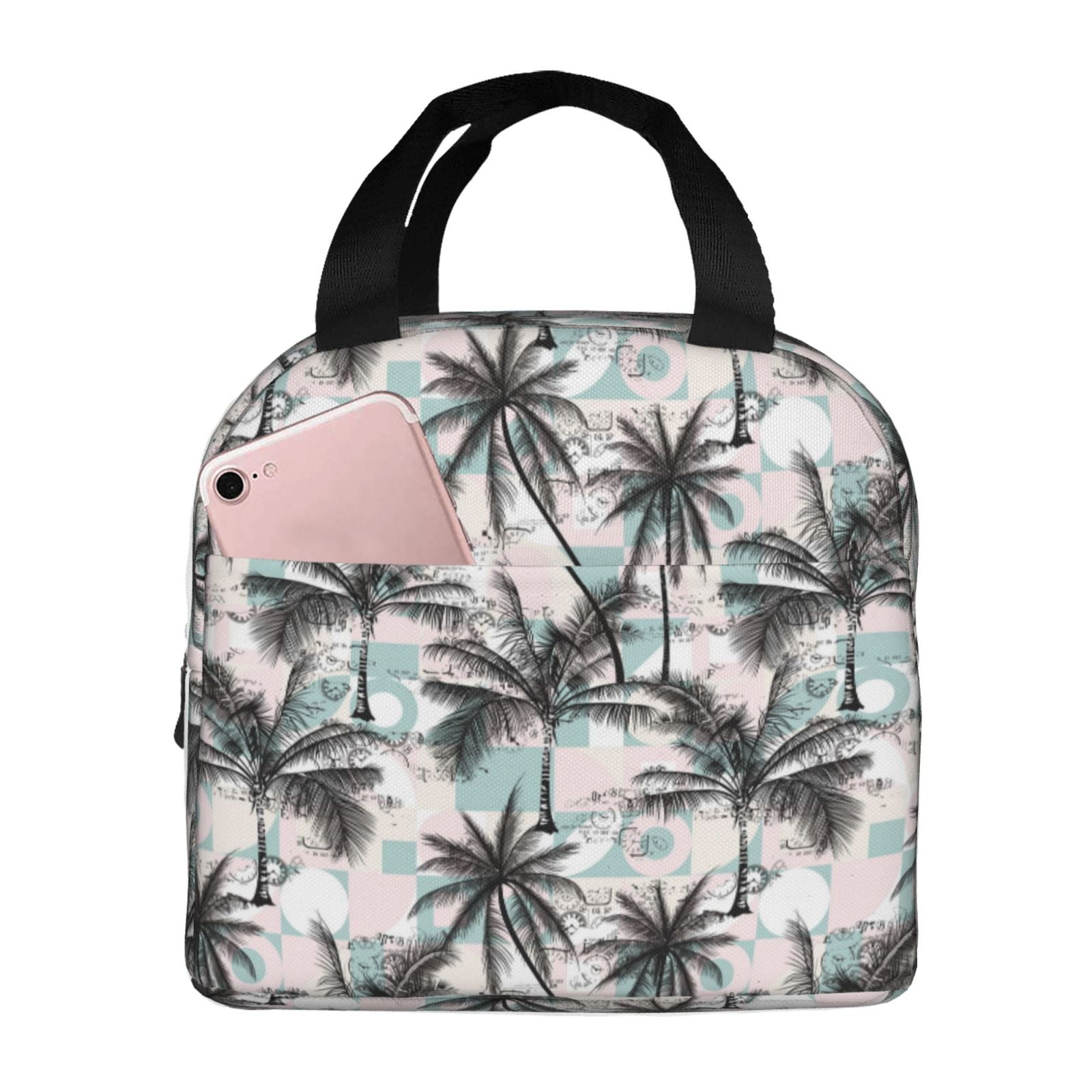 Bingfone Hawaii Palms Print Lunch Bag Insulated Lunch Box, Small ...