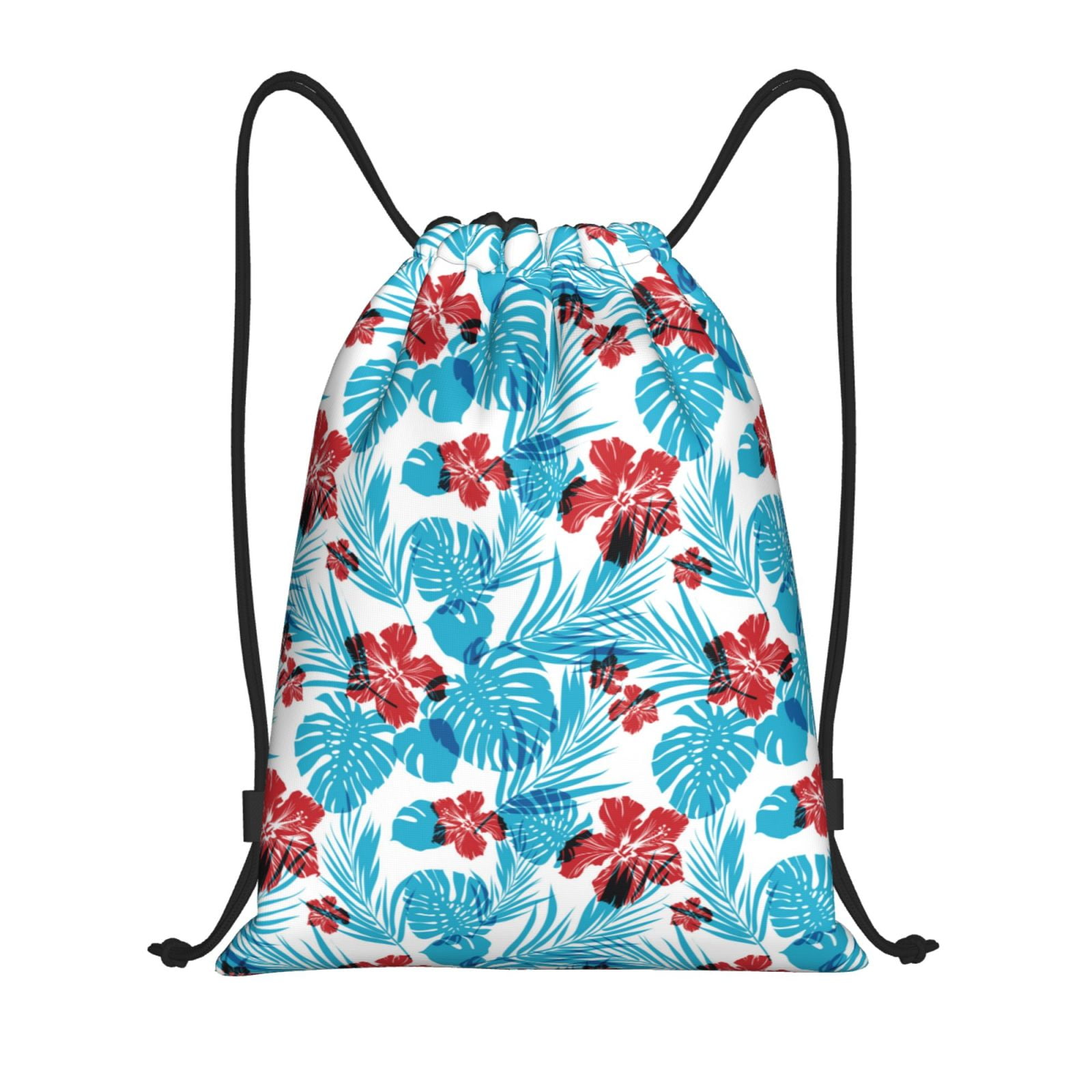 Bingfone Hawaiian Style Drawstrings Backpacks Bags for Men Women Gym ...