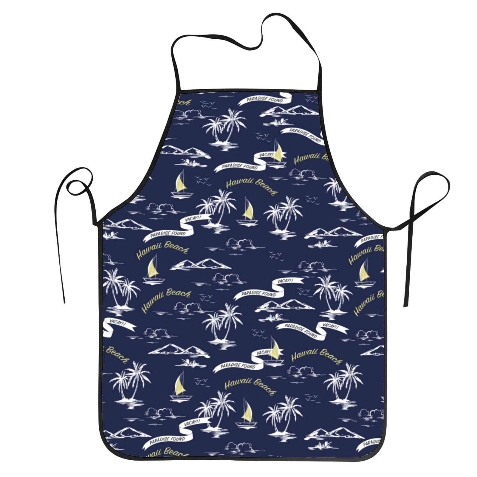 Bingfone Hawaiian Style for Tie-up Apron, Unisex Waterproof and Stain ...