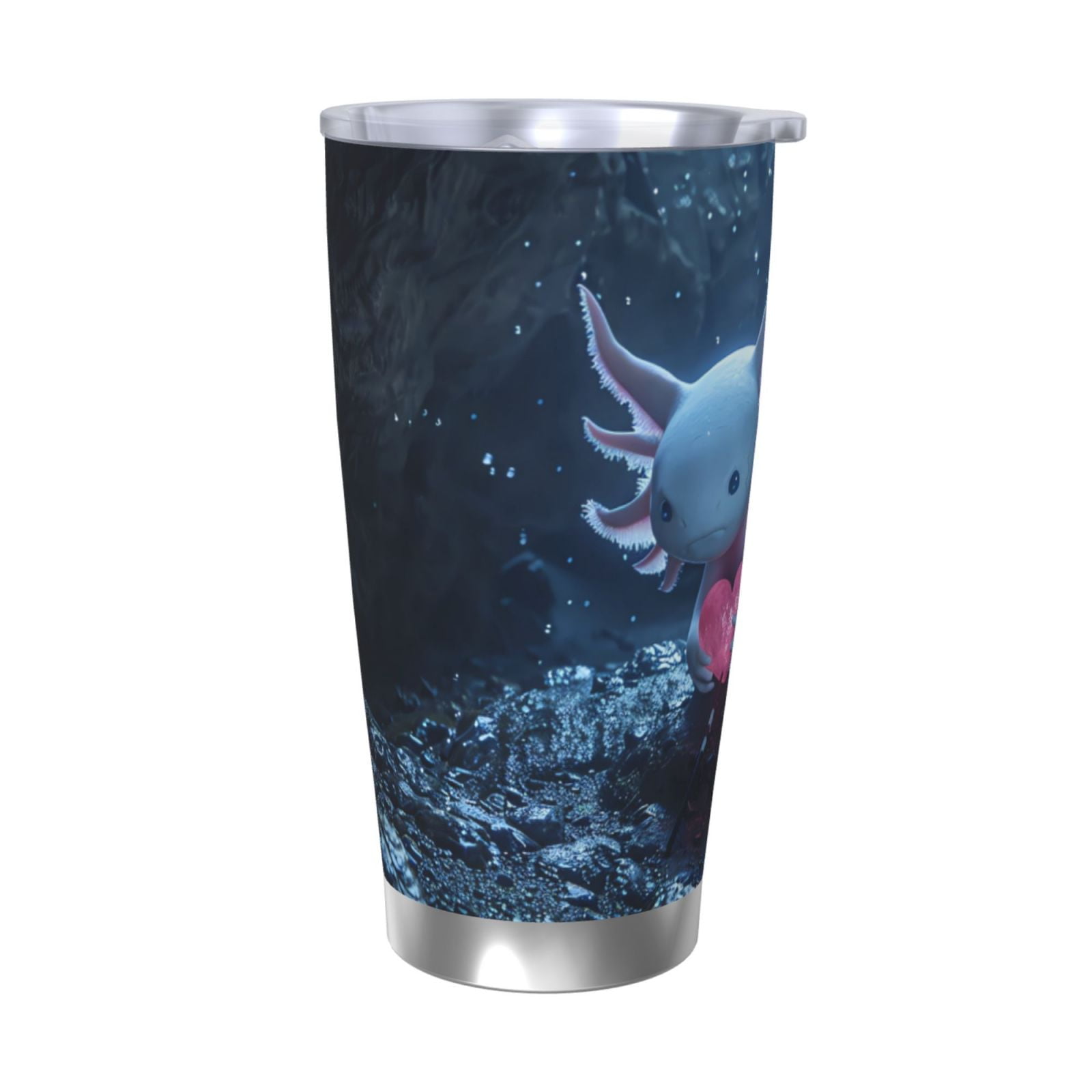 Bingfone Heart Axolotl for 20 Oz Stainless Steel Travel Mug Double Wall ...