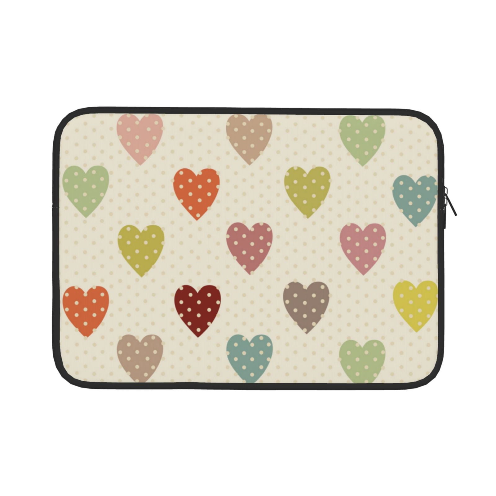 Bingfone Heart Polka Dot Laptop Sleeve Case 13 Inch, 360° Protective ...