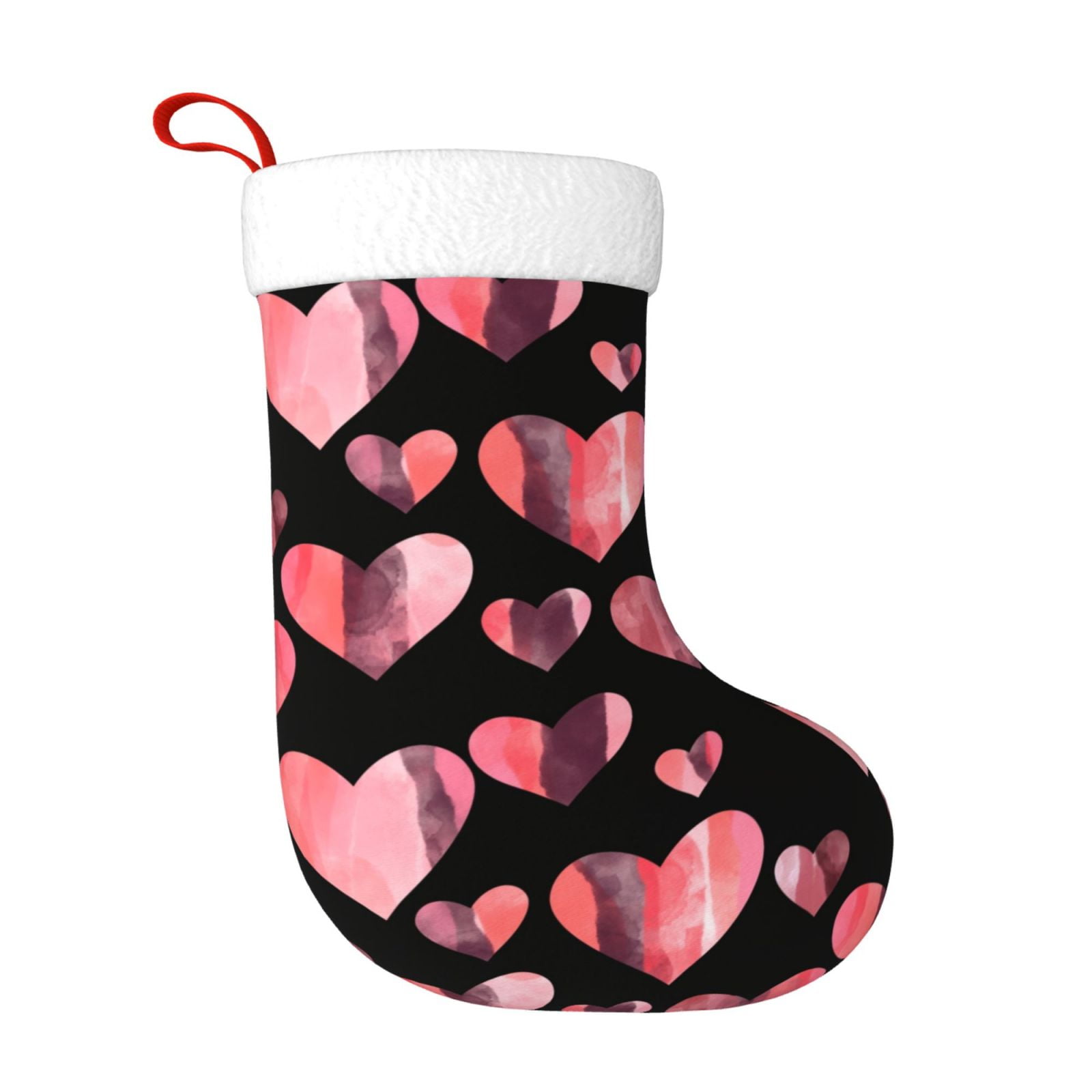 Bingfone Hearts Print Personalized Christmas Stocking - Snowman Design ...
